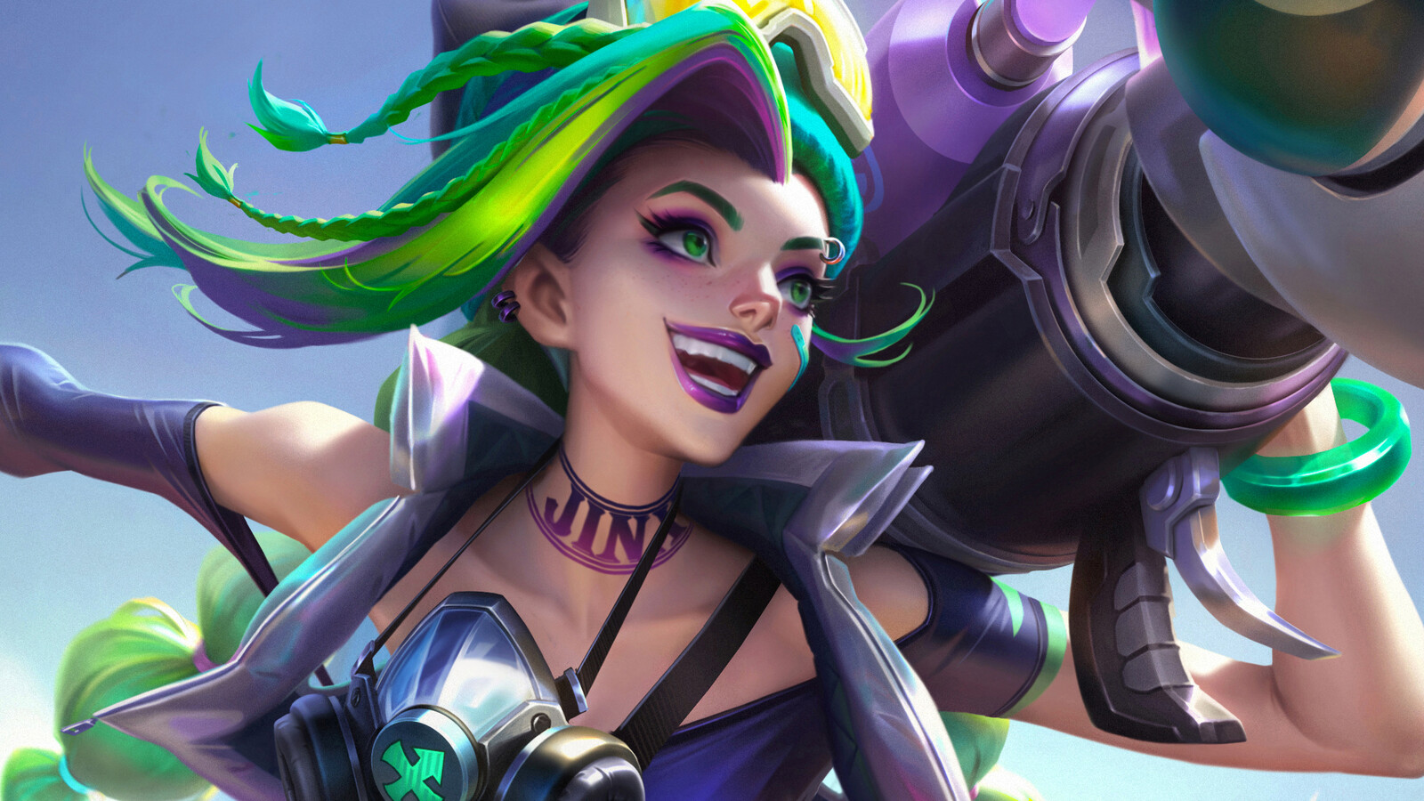 Foritis wang - League of Legends：Wild Rift - ChromaCrash Jinx Splash Art