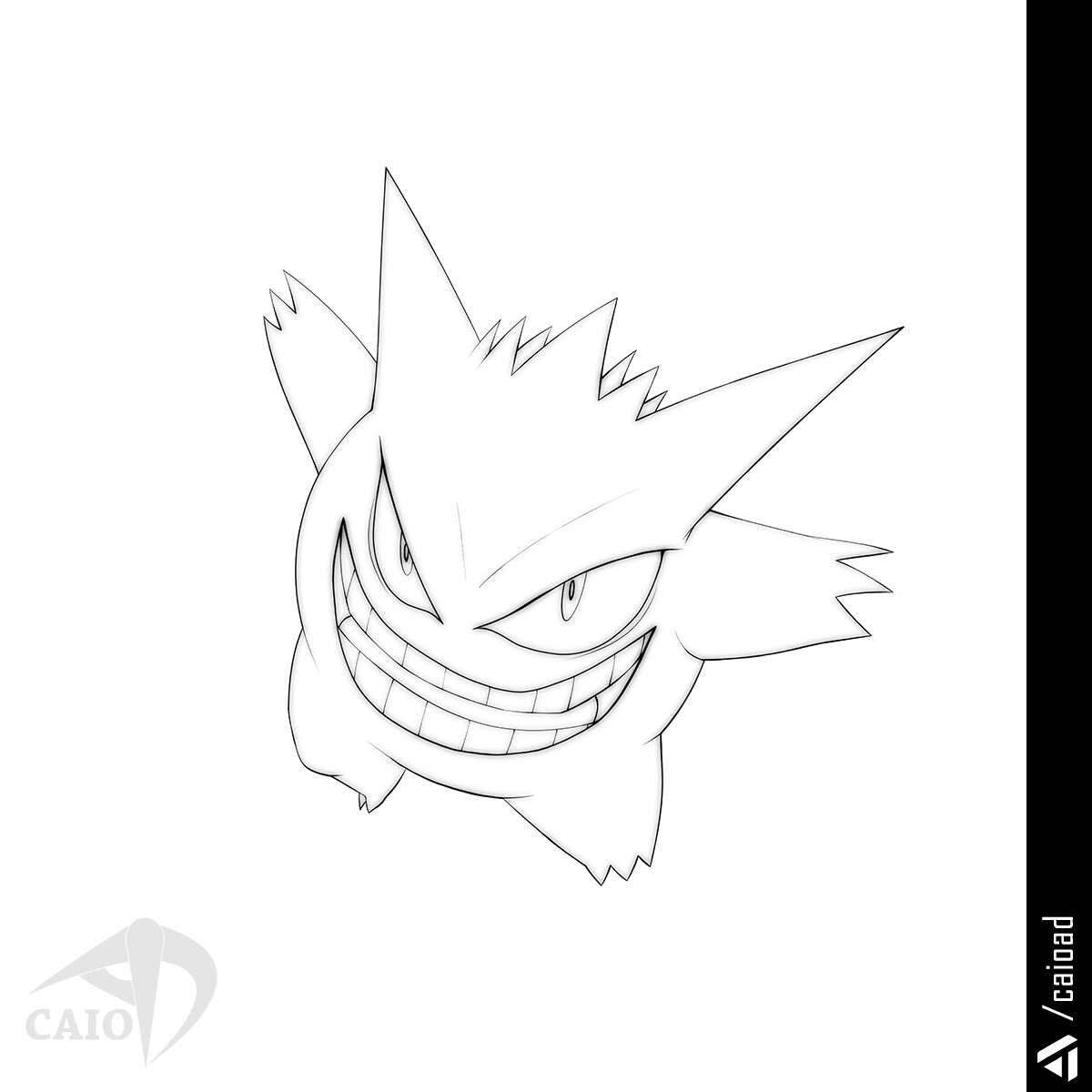 pokemon coloring pages gengar