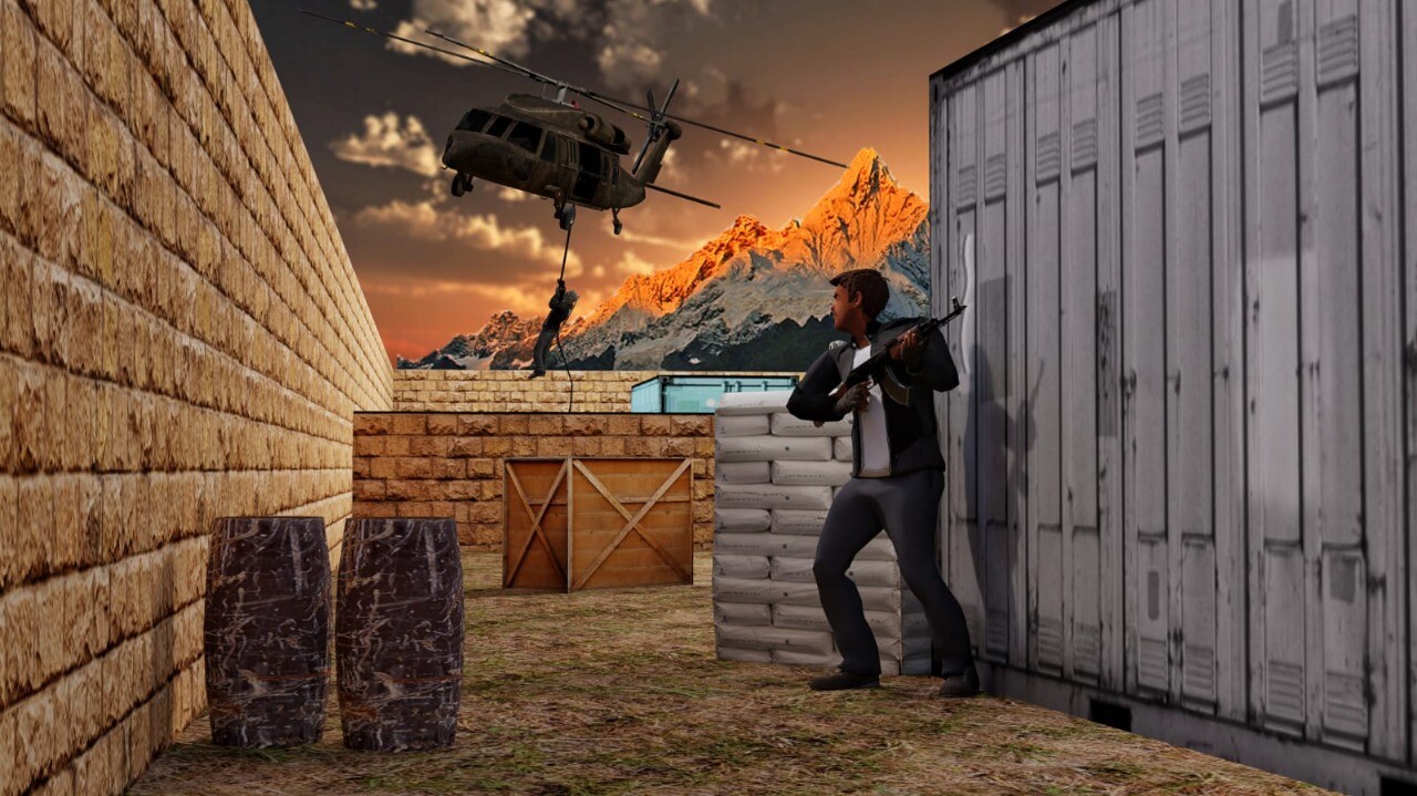 ArtStation - Shooting Game Lowpoly Environment