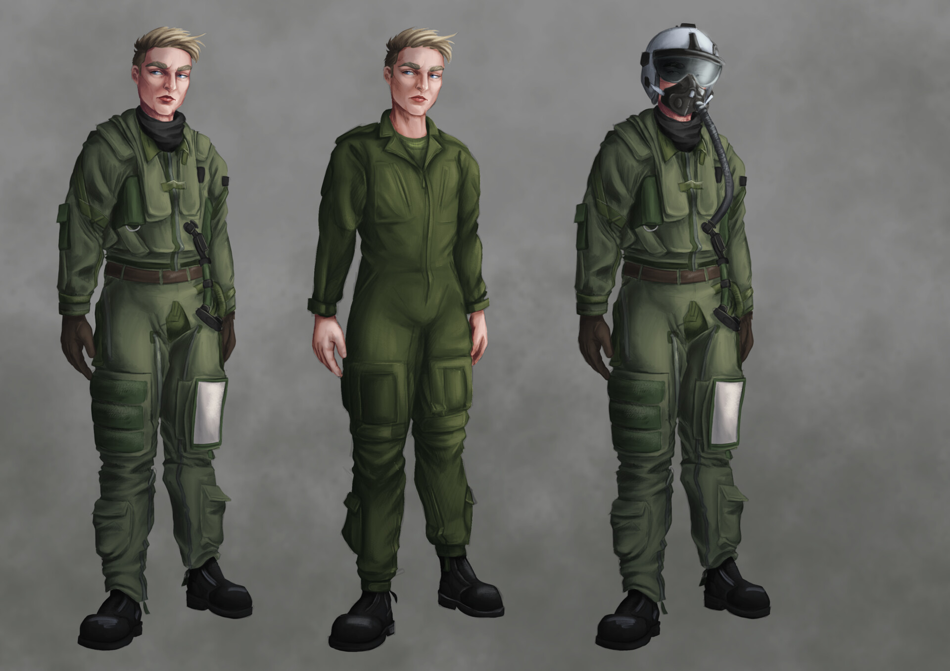 ArtStation - Fighter pilot re-design