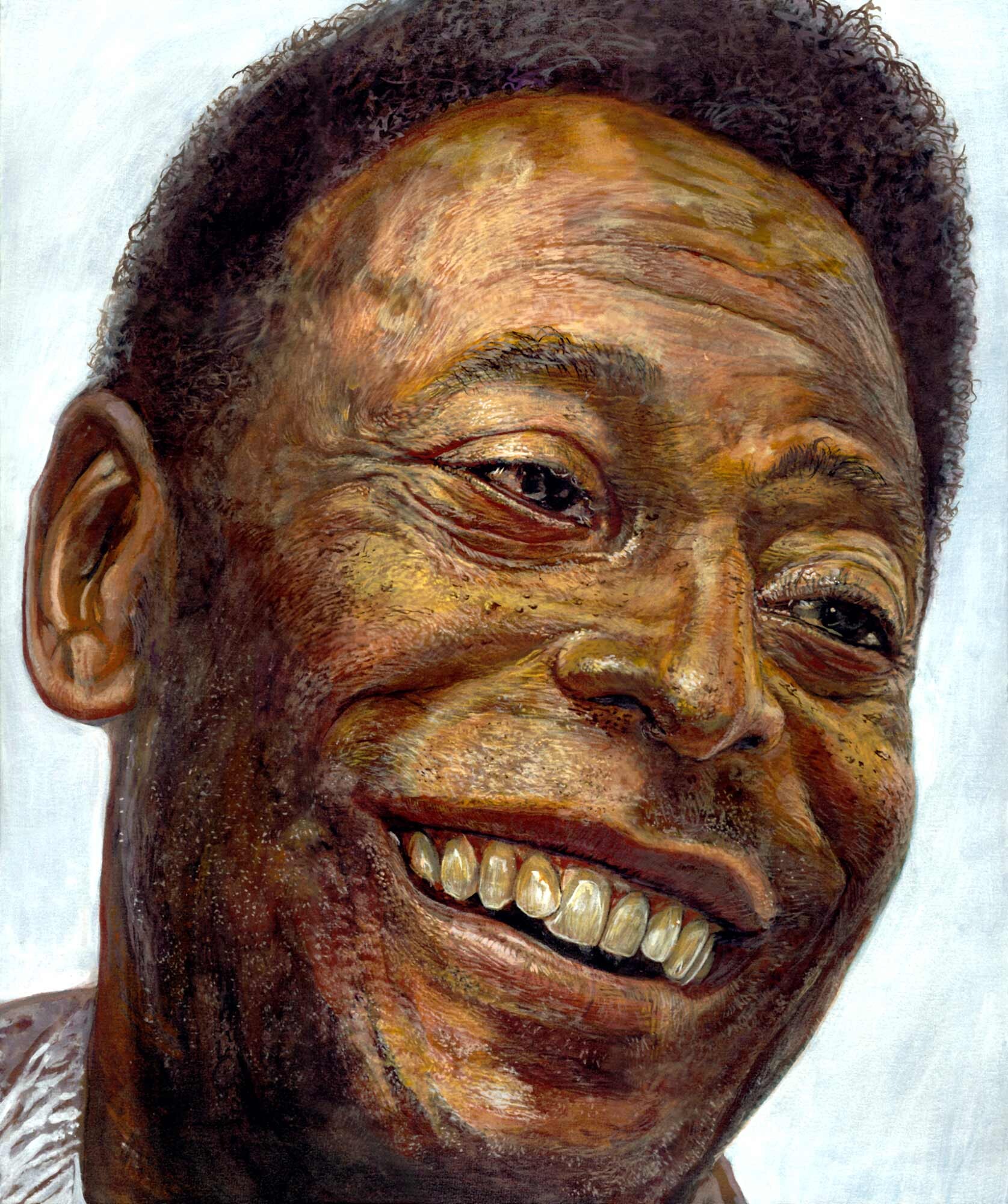 ArtStation - Pelé portrait (Acrilic on Canvas)