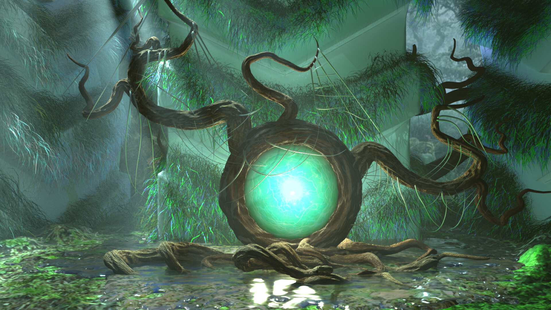 ArtStation - the tree portal 3d