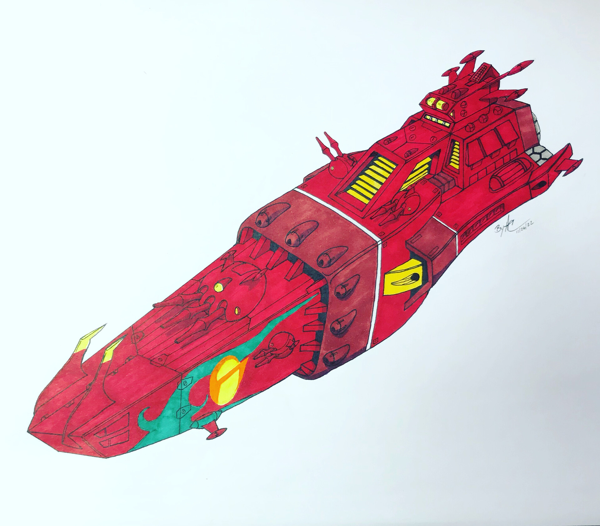 ArtStation - Sci-fi ship