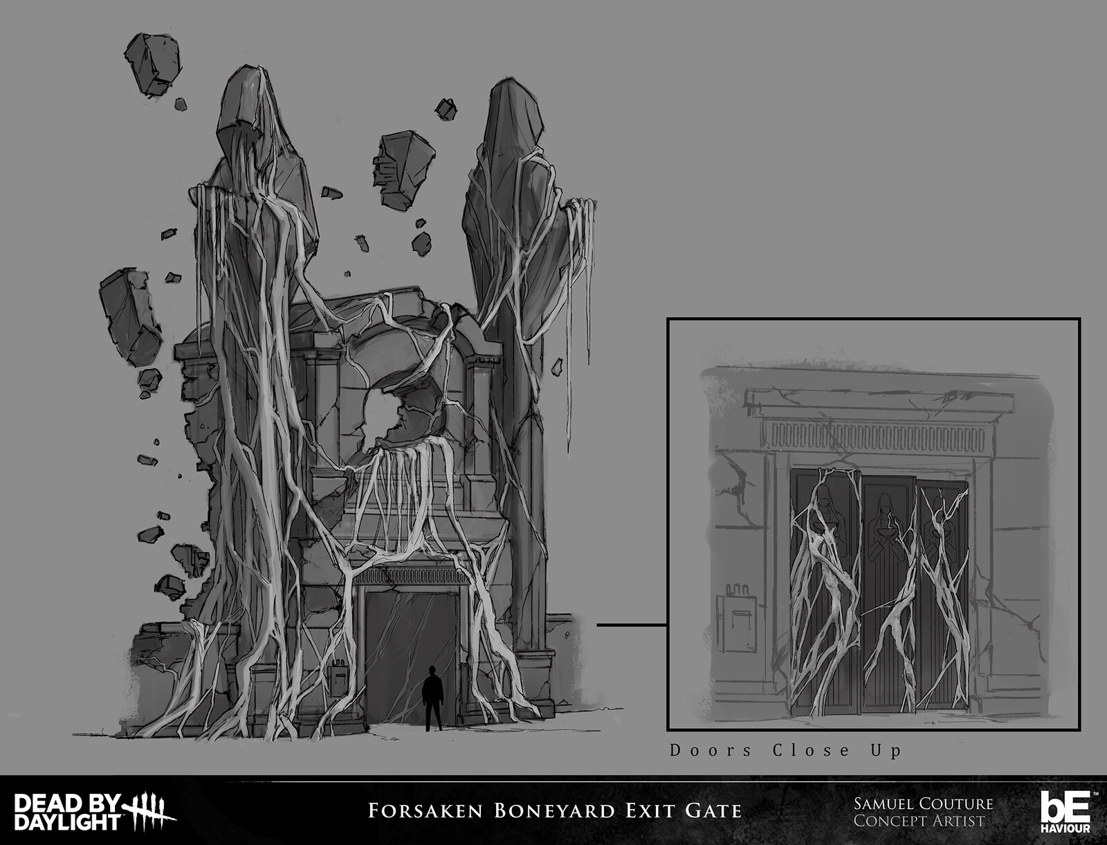 Samuel Couture - Dead by Daylight - Forsaken Boneyard Map Concept Art