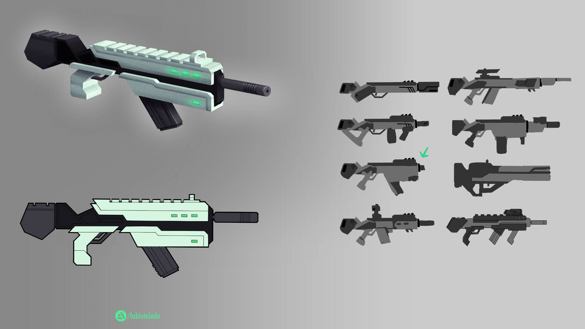 ArtStation - High Tech Gun Concept Art