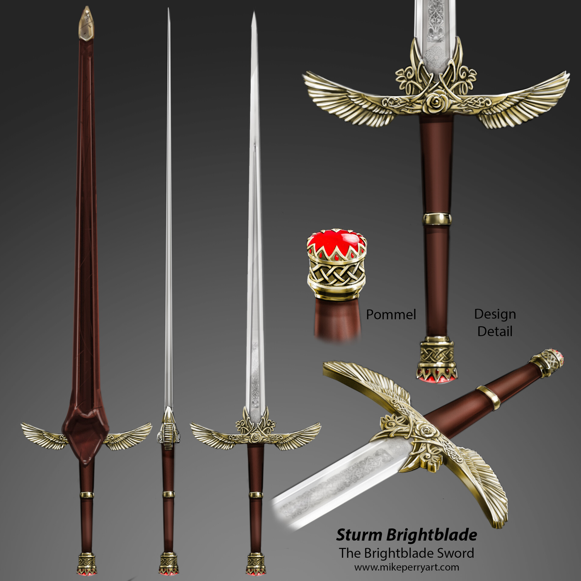 mike perry art.com - Sturm Bright Blade Character Workshop Dragonlance