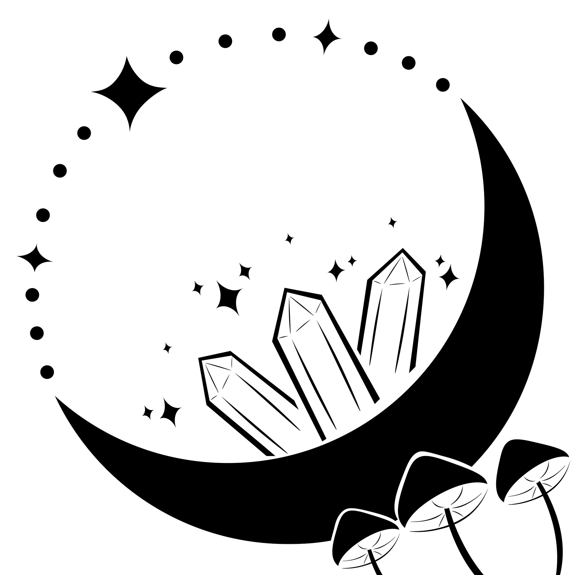 ArtStation - crystal moon graphic