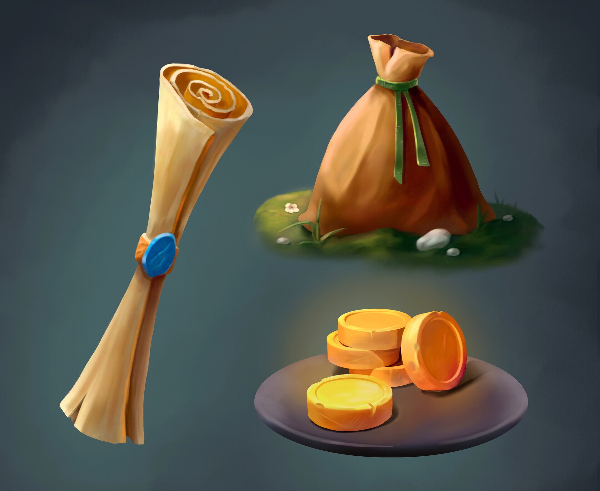 ArtStation - Fantasy game props