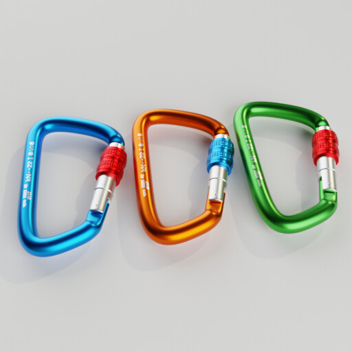 ArtStation - Climbing caribiners