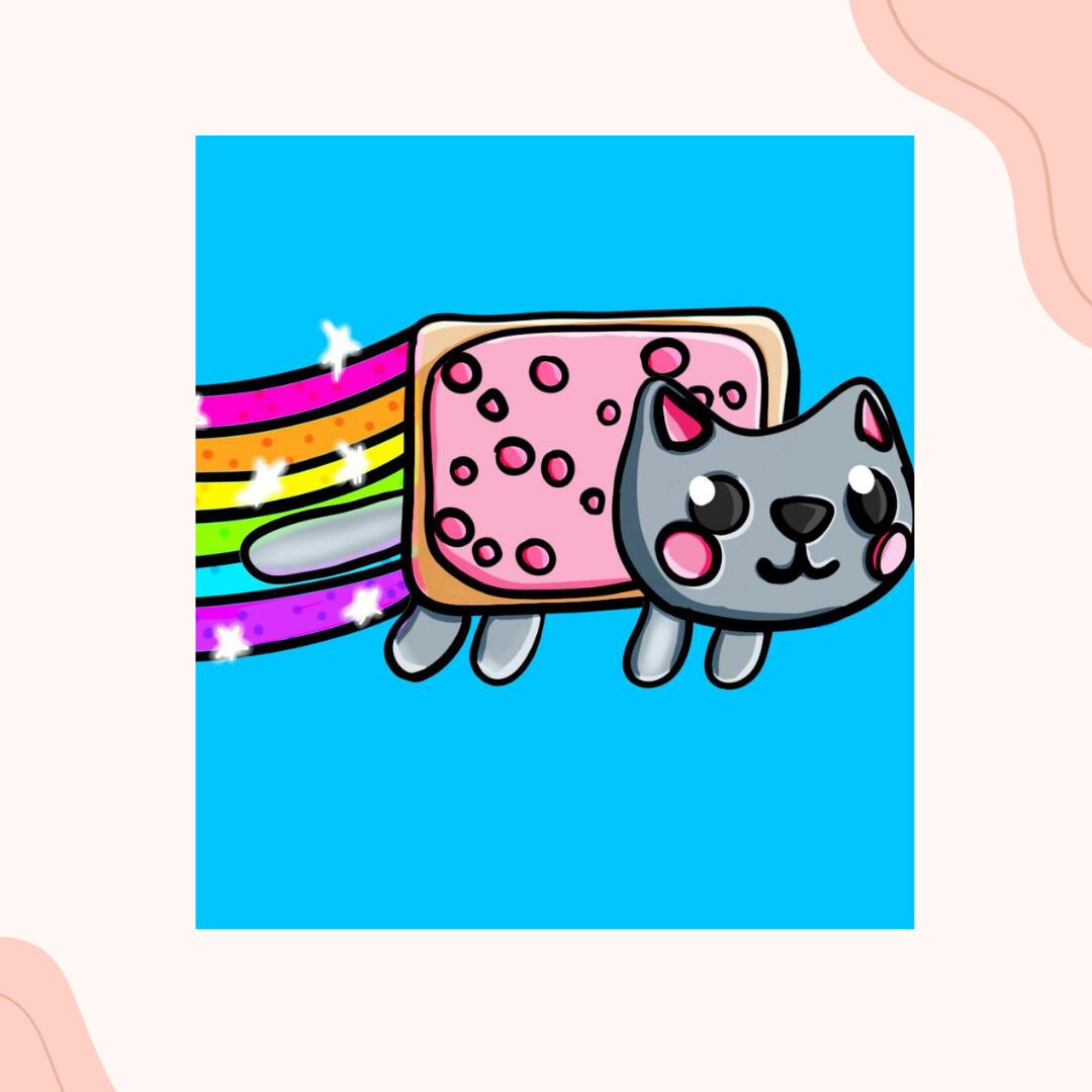 how to draw nyan cat step by step