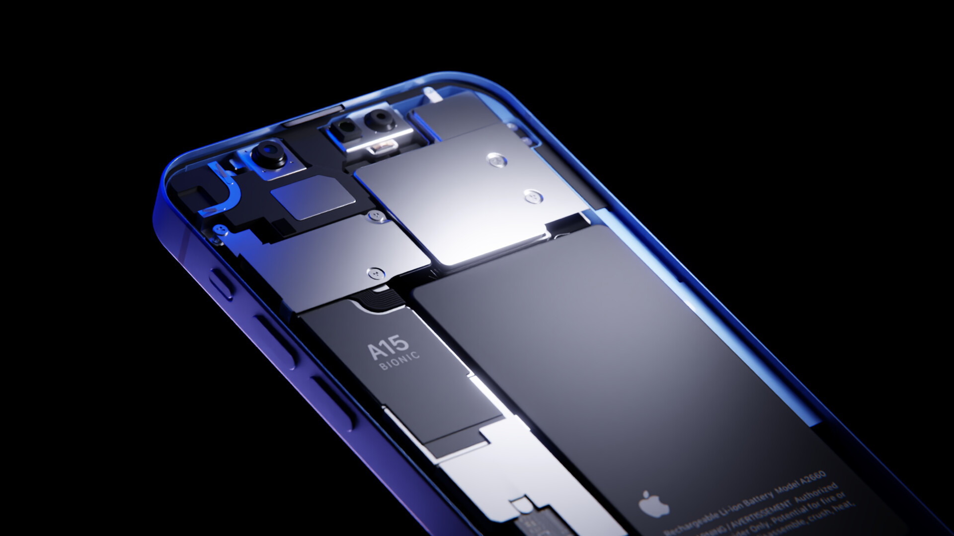 ArtStation - Iphone 13 mini under the hood :)