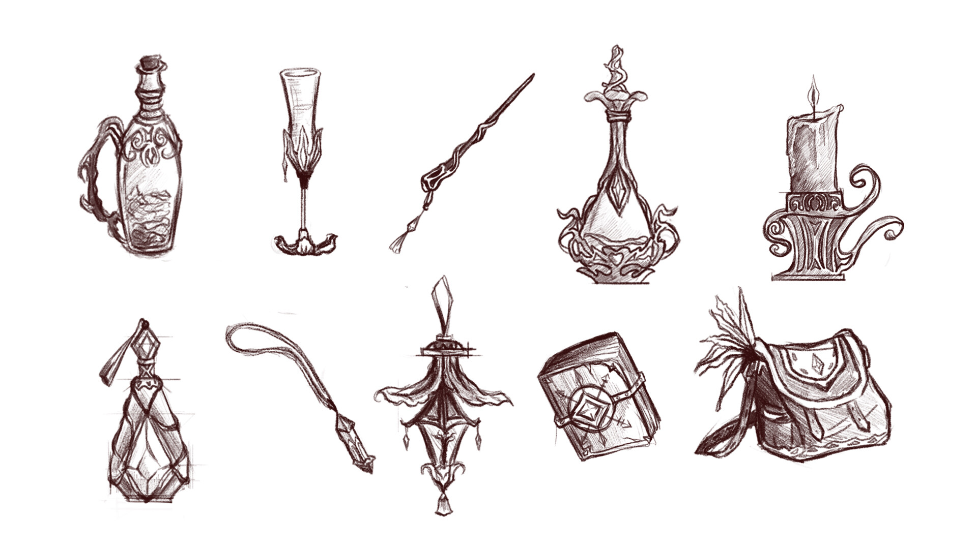 ArtStation - Rough sketch- Fantasy themed assets