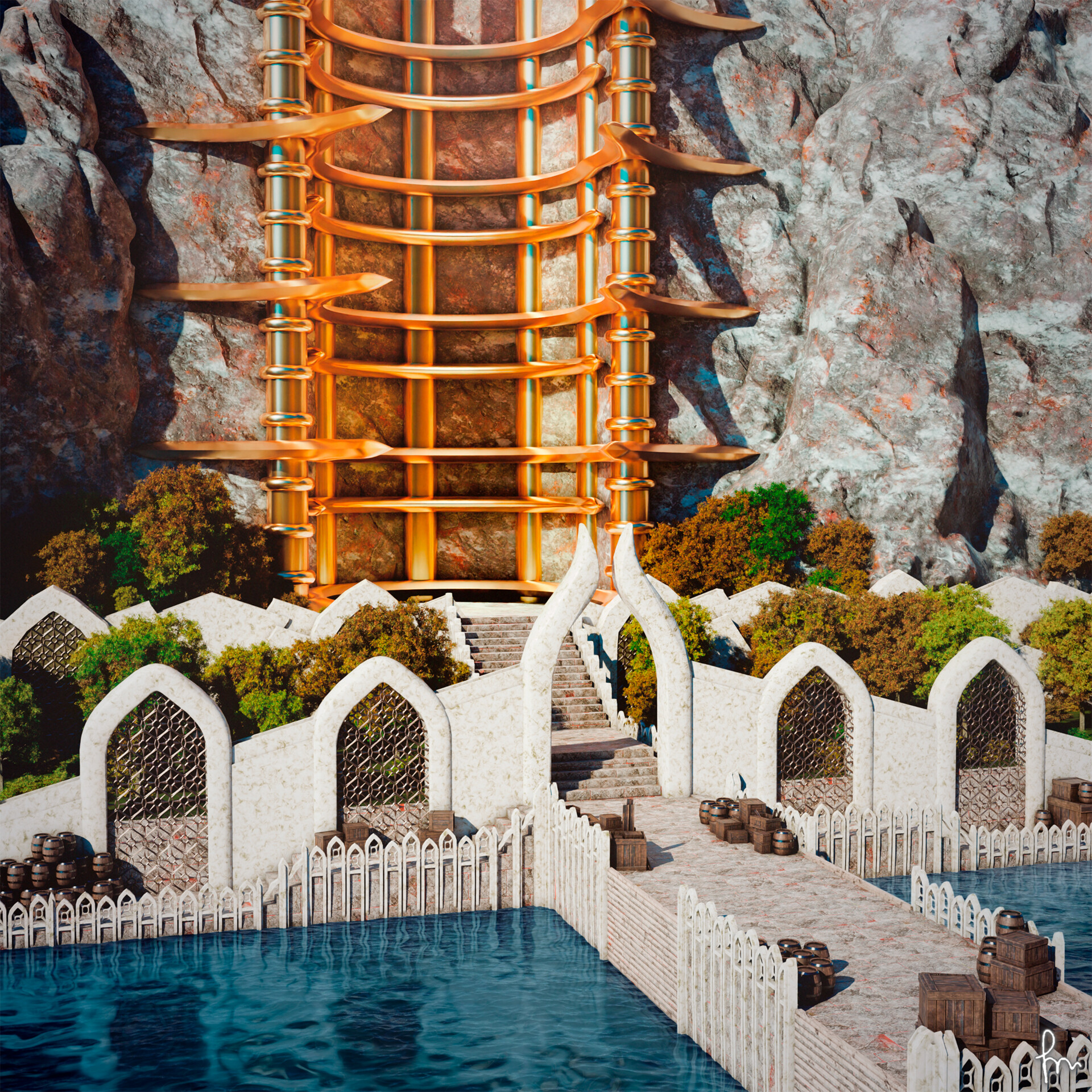 ArtStation - Elven Docks