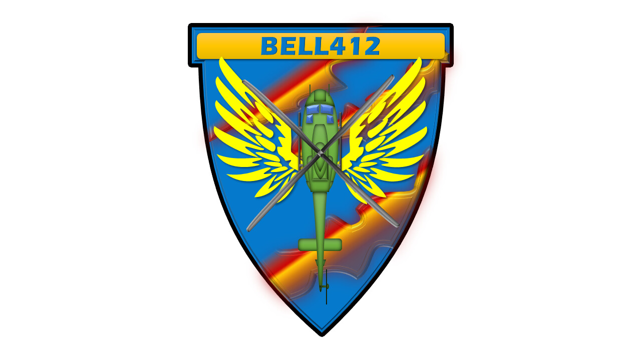 ArtStation - Helicopter Illustration Bell 412