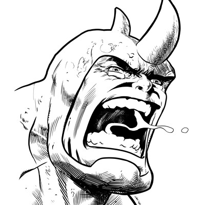 rhino coloring page spiderman