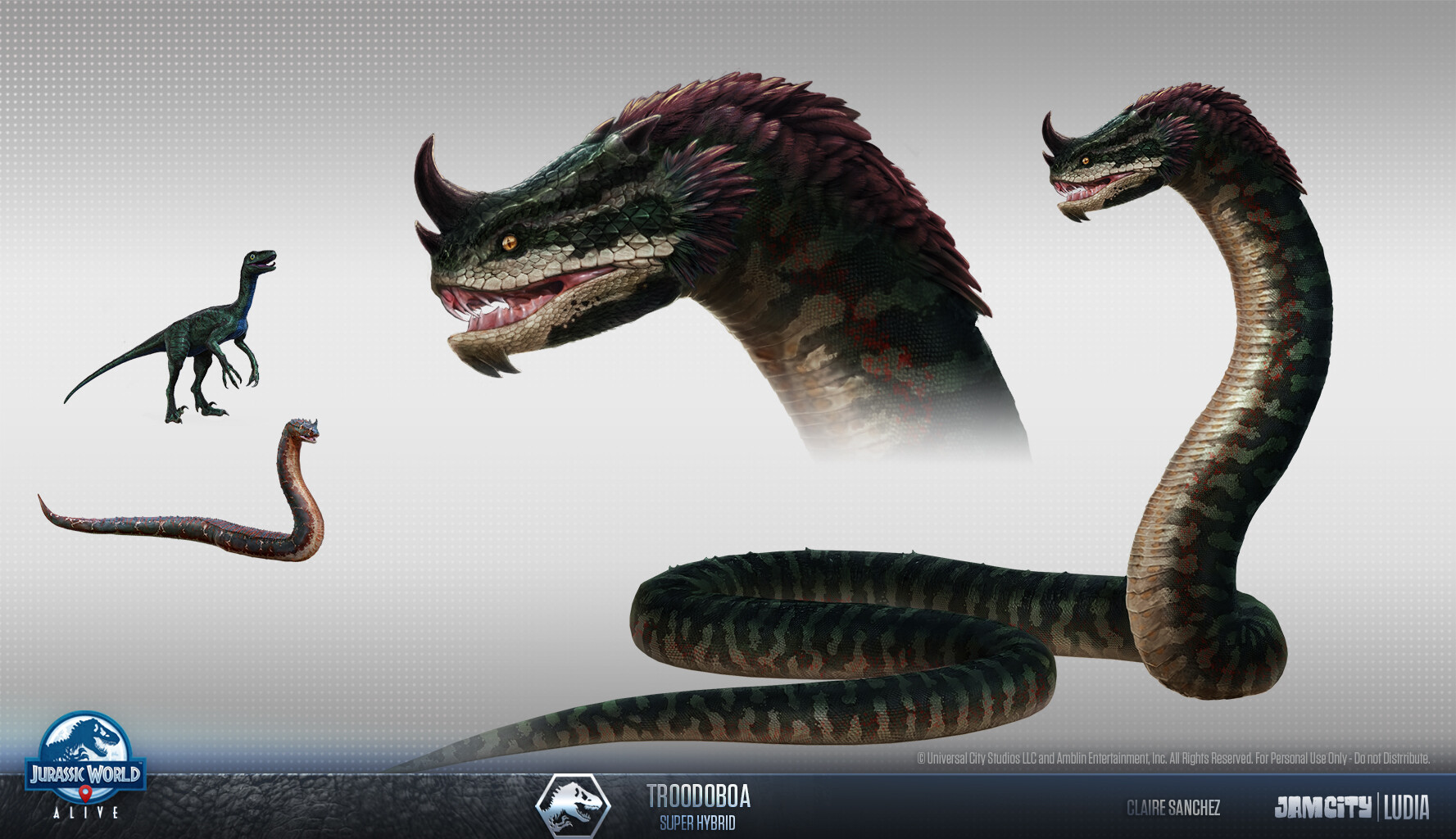 Claire Sanchez - Jurassic World Alive - Troodoboa