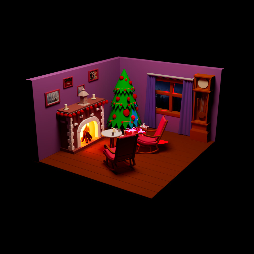 ArtStation - Christmas Room