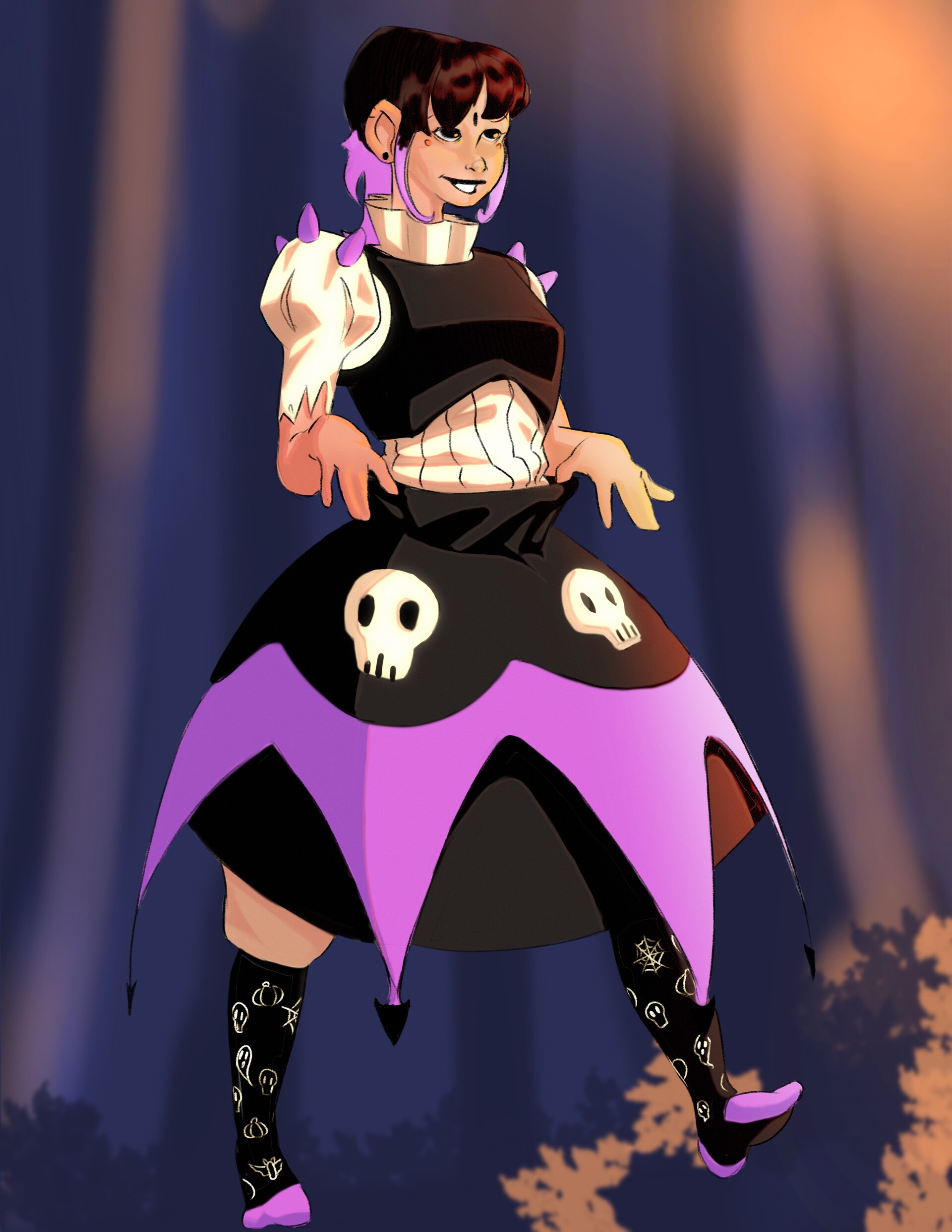 ArtStation - Spoopy girl :)