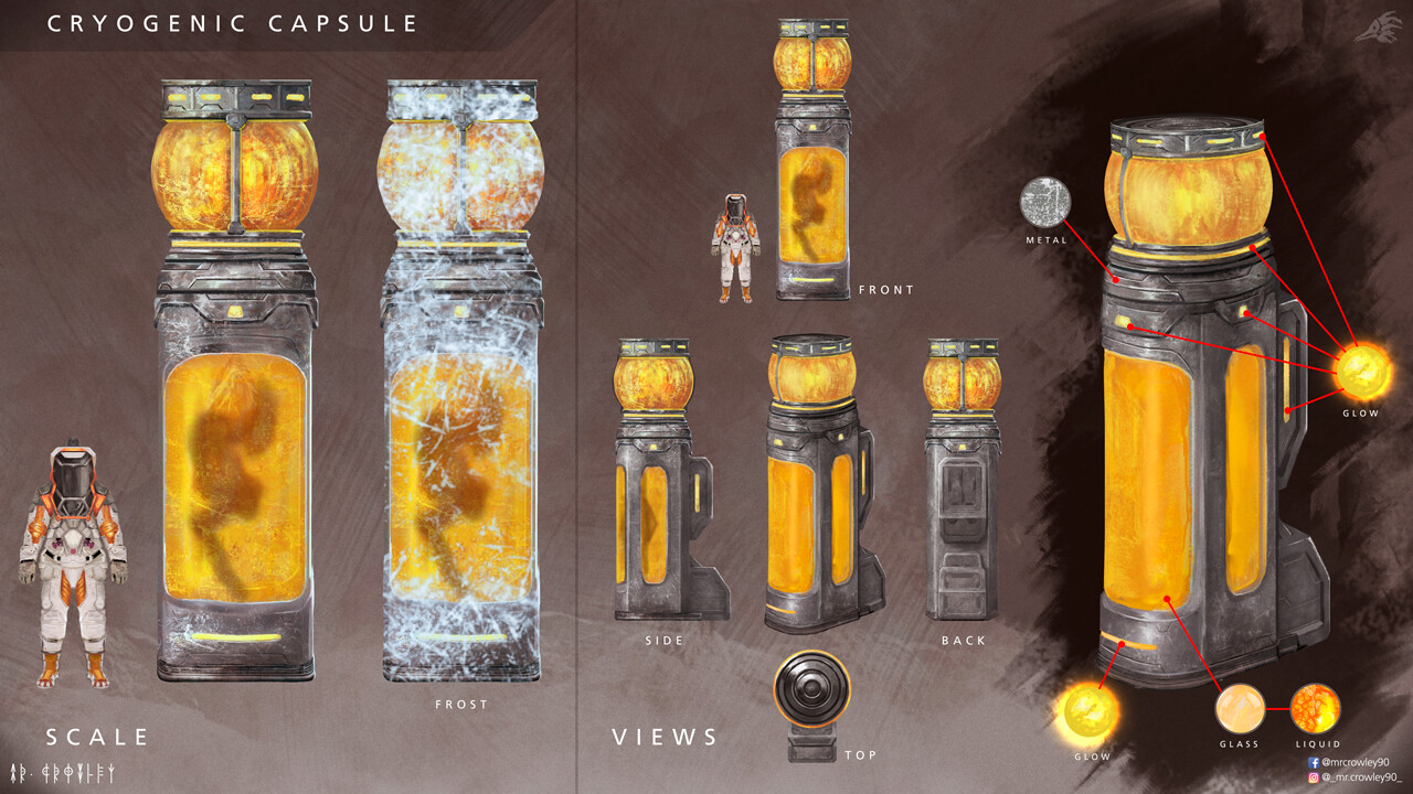 ArtStation - Concept Art - Cryogenic Capsule