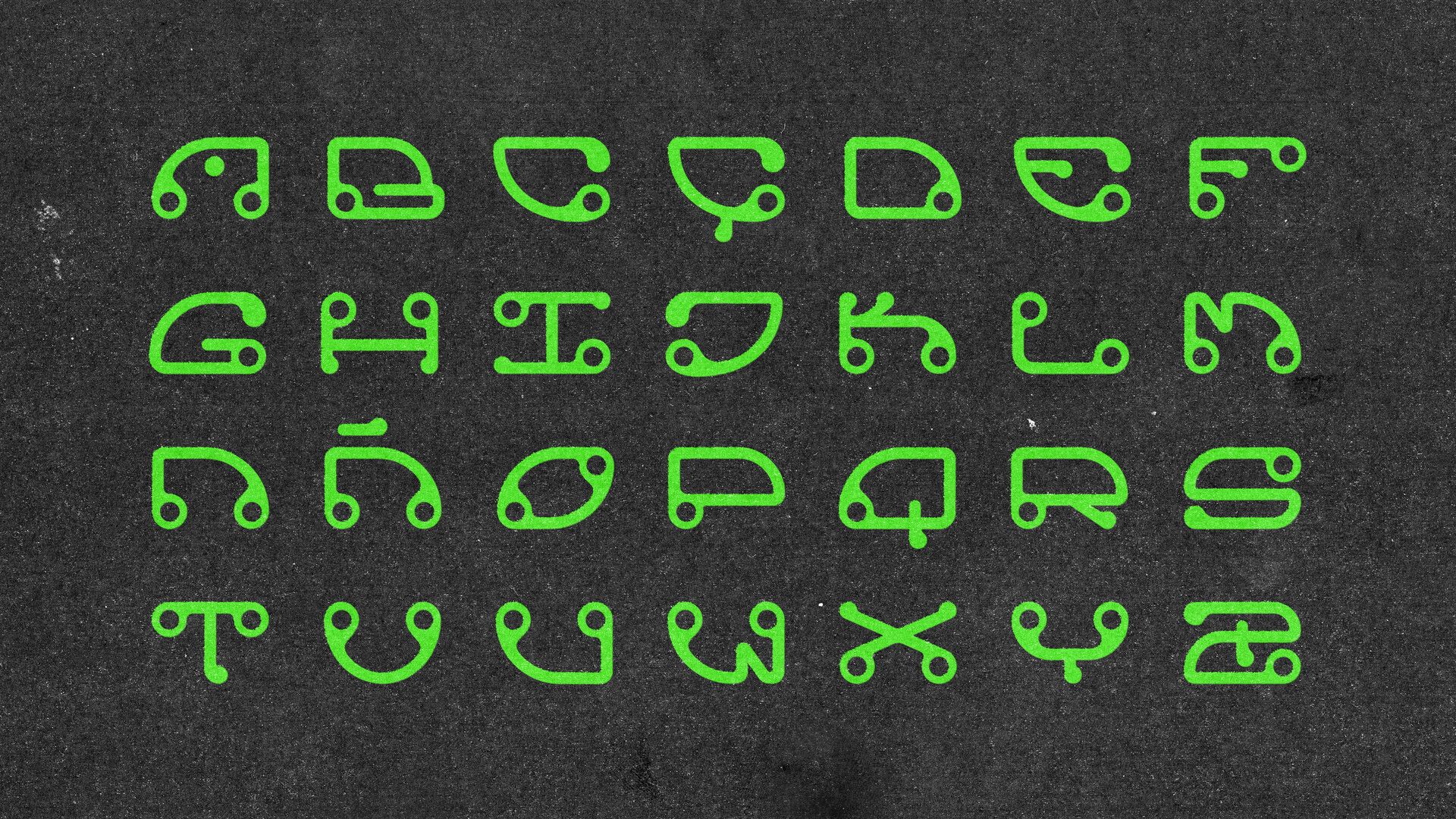 Undergrafik - Ackem - Free Variable Alien Font (240 GLYPHS)