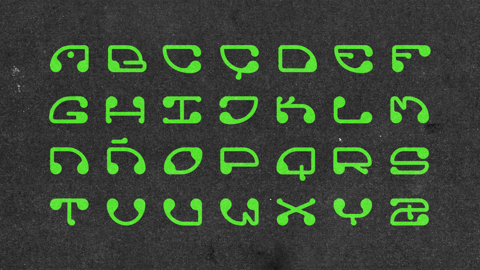Undergrafik - Ackem - Free Variable Alien Font (240 GLYPHS)