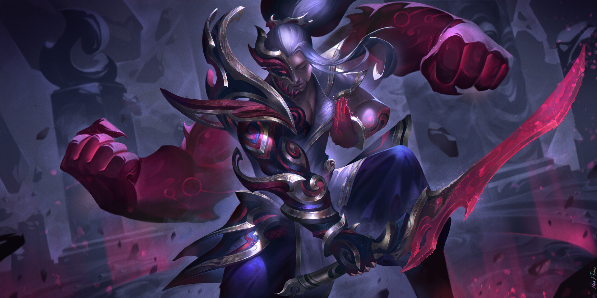 ArtStation - Supreme Cells Yasuo Fan Splash Art