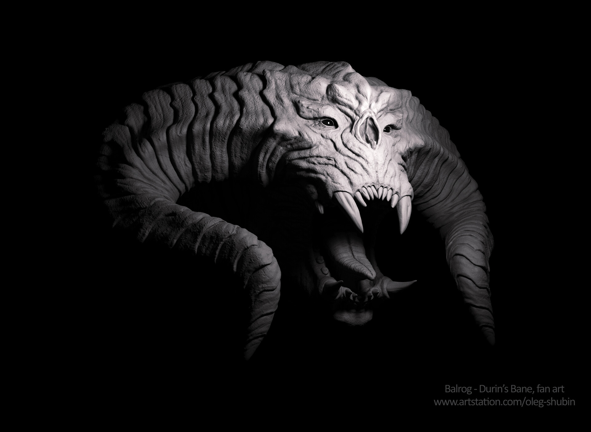 ArtStation - Balrog (Durin's Bane), fan art