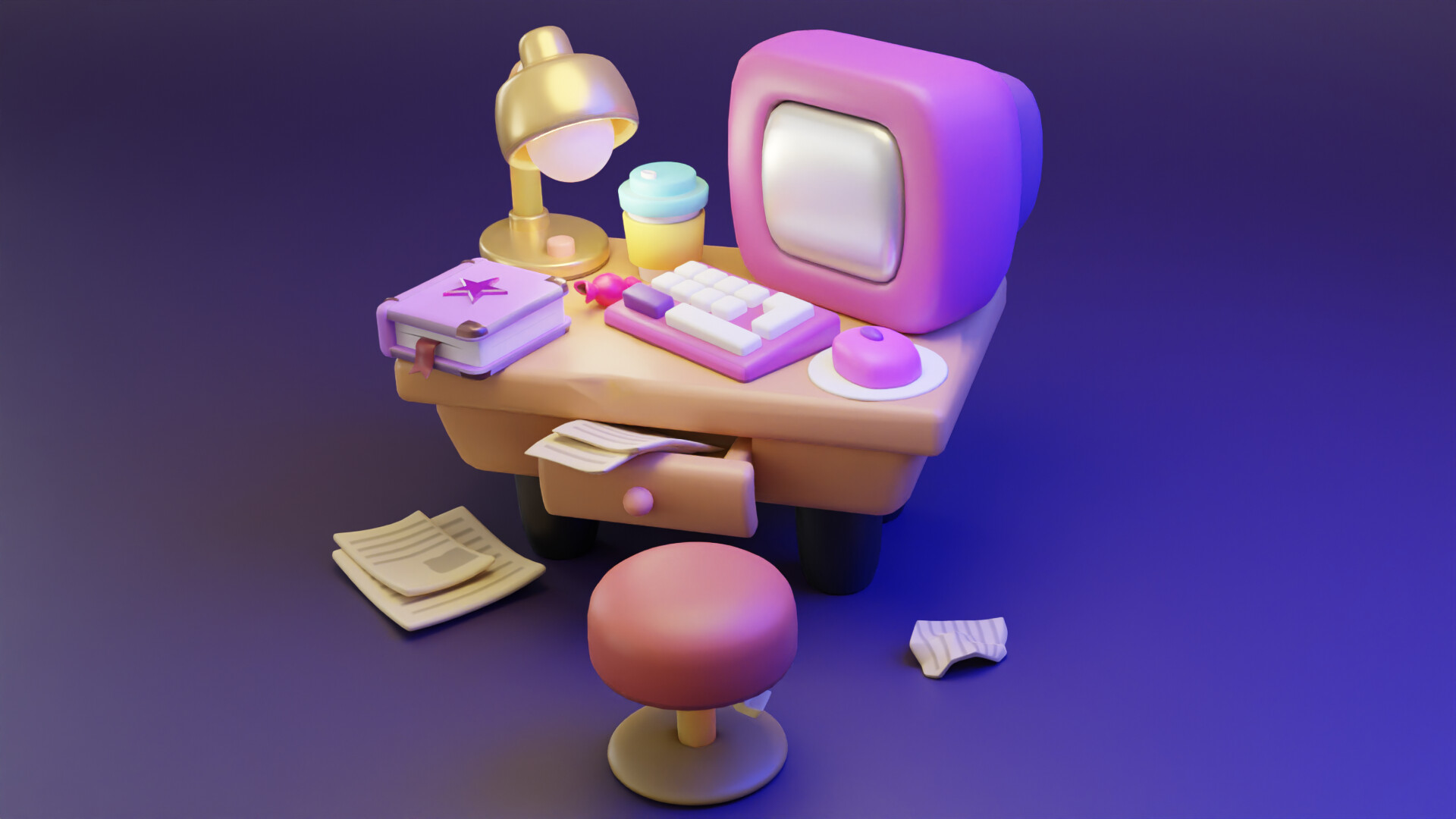 ArtStation - Working Area Modelling