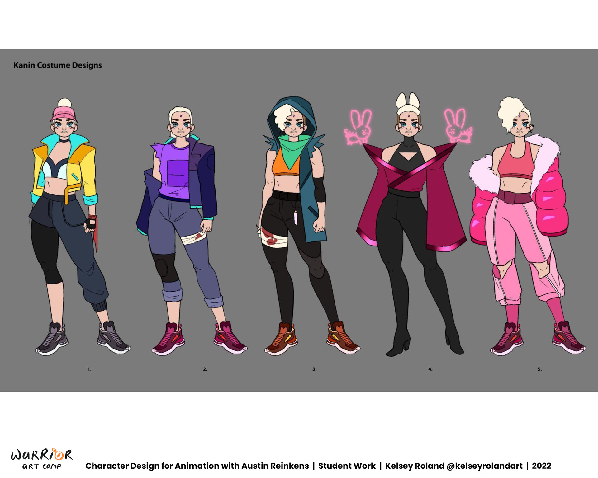 Warrior Art Camp - Kelsey Roland | Character Design for Animation with Austin Reinkens (Feb 2022)