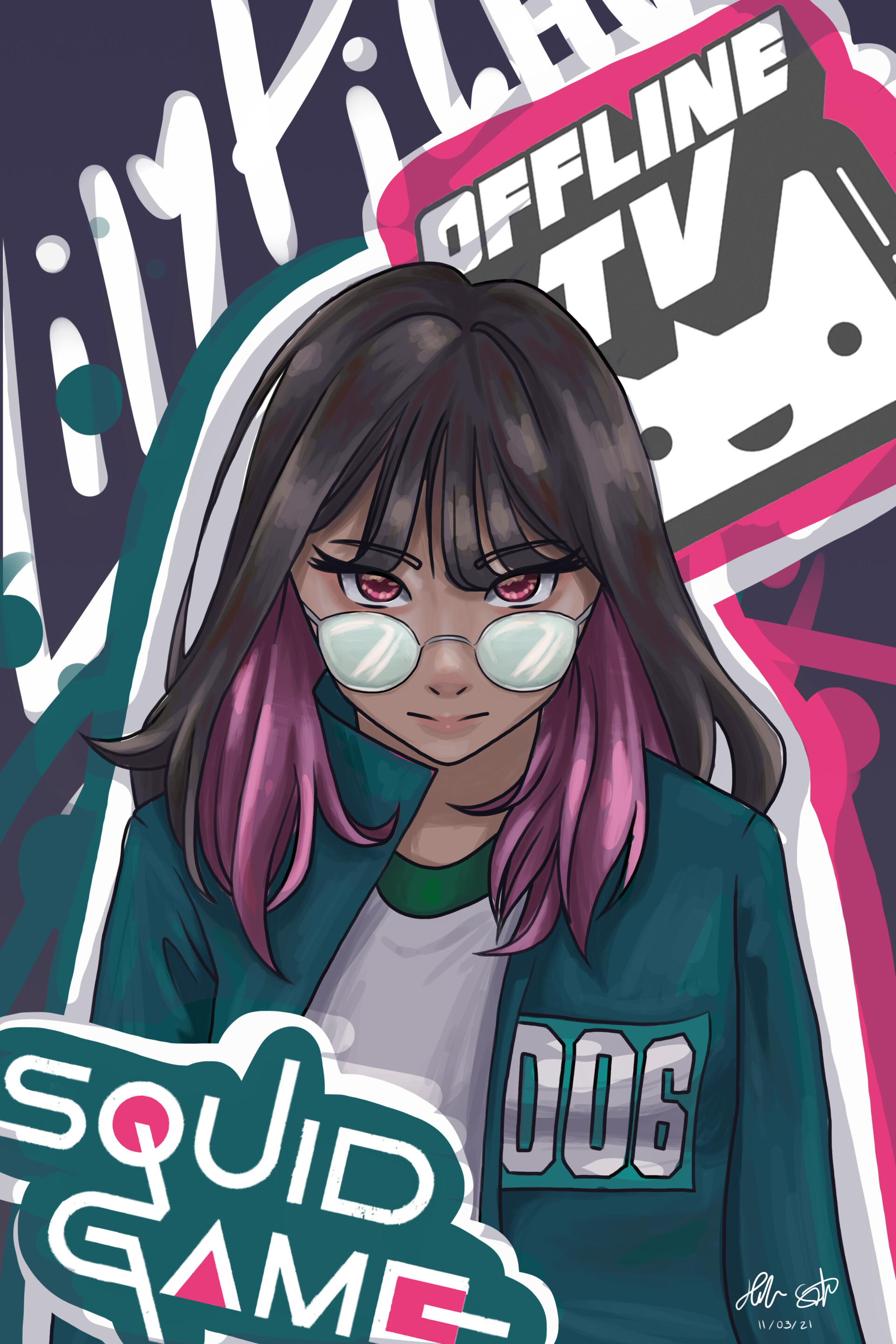 ArtStation - Lilypichu x Squid Game