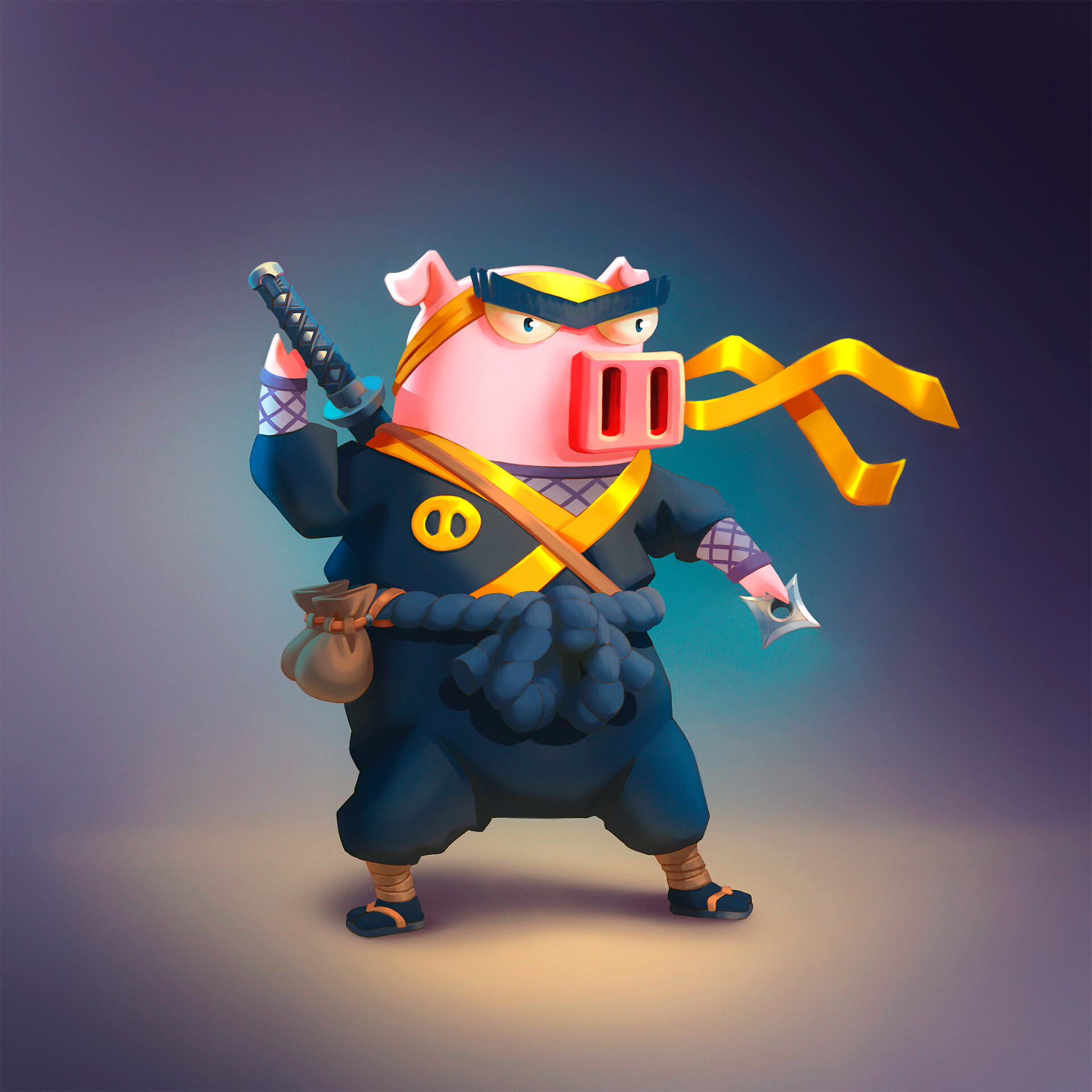 ArtStation - Ninja pig