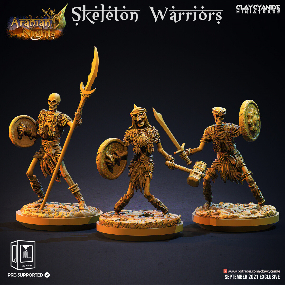 ArtStation - skeleton warriors