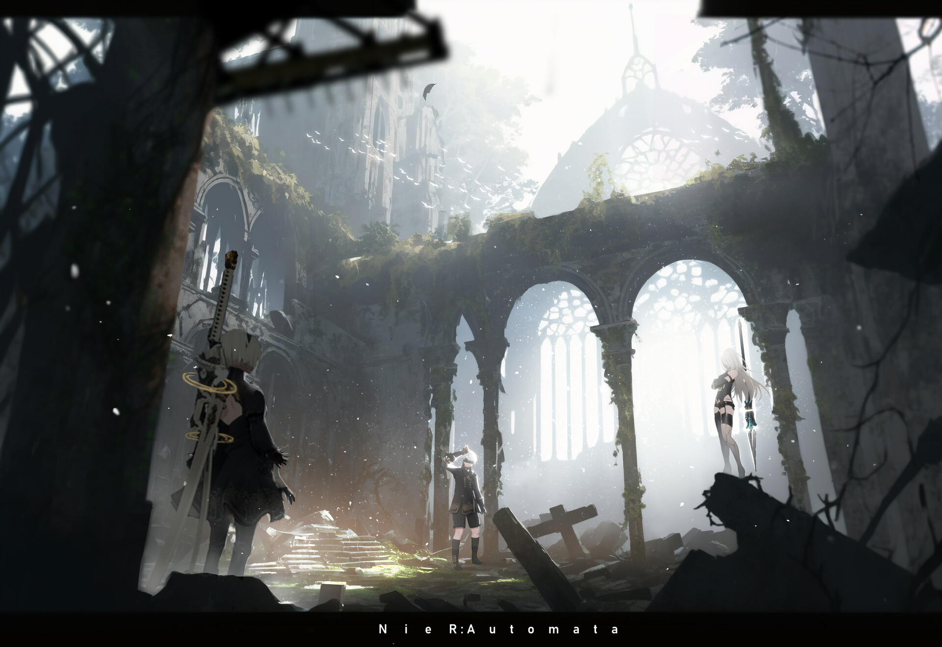 ArtStation - NieR:Automata 三人