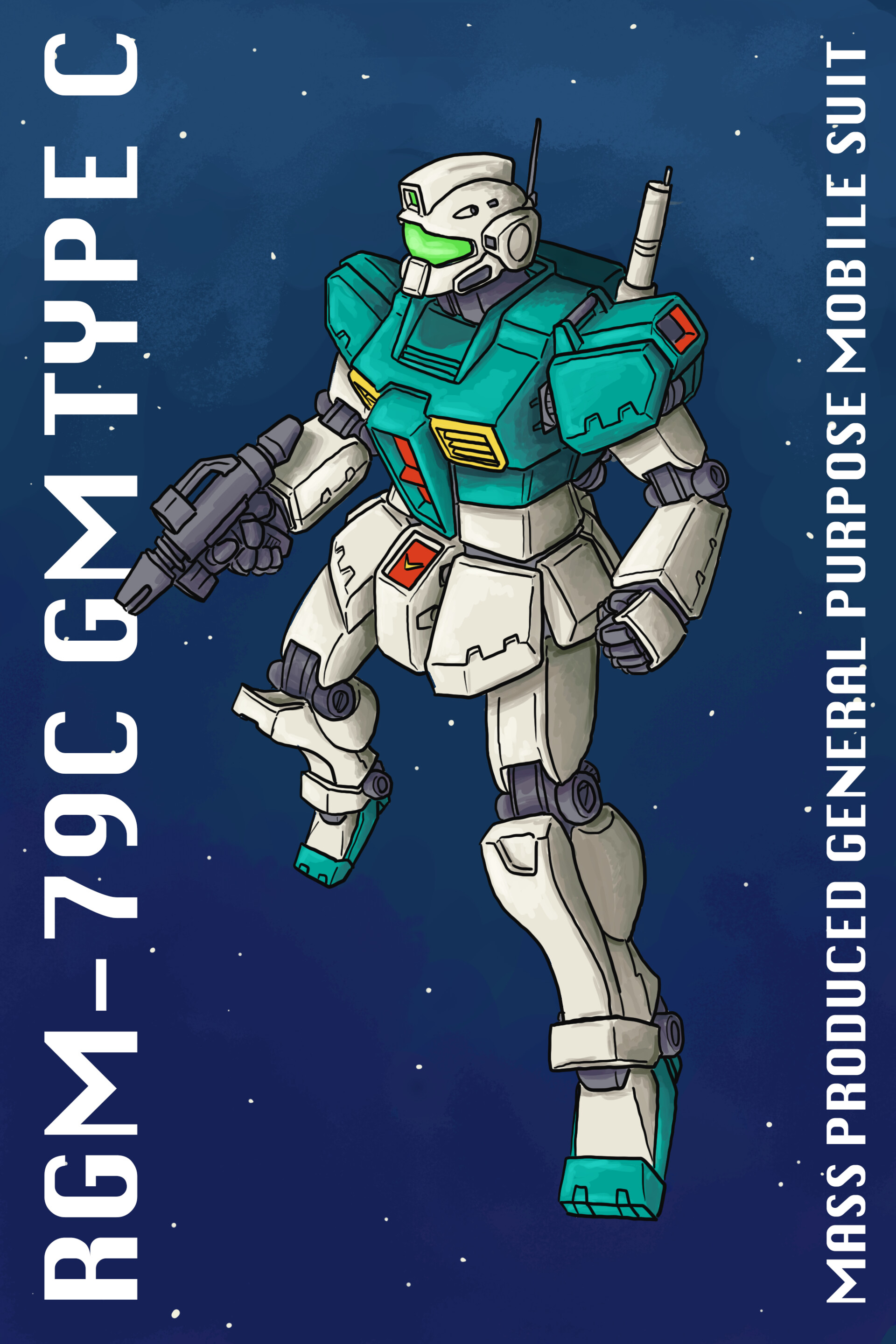 ArtStation - RGM-79C GM Type C (Custom Colours)