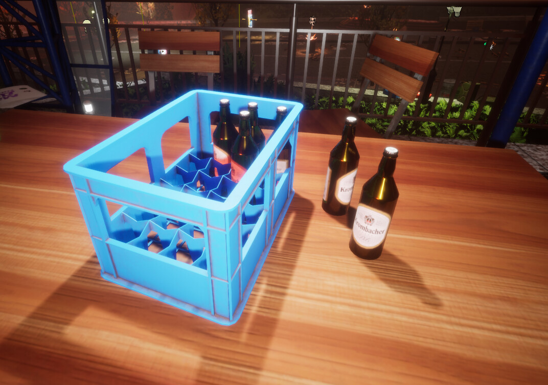 ArtStation - Crate with beer bottles