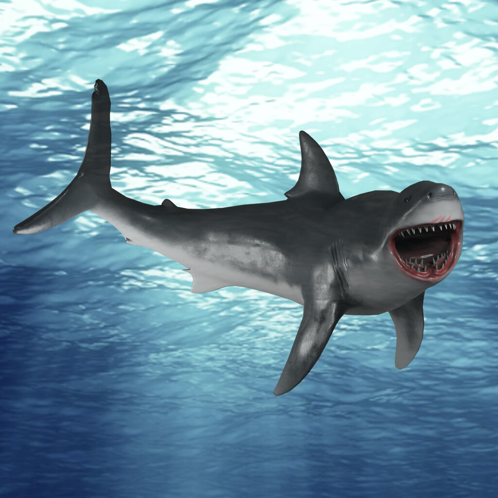 ArtStation - Shark Rigged & Animated in Blender