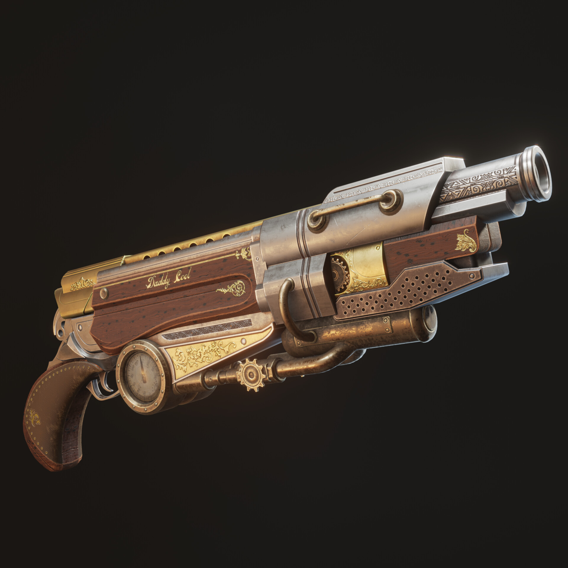 ArtStation - Steampunk gun