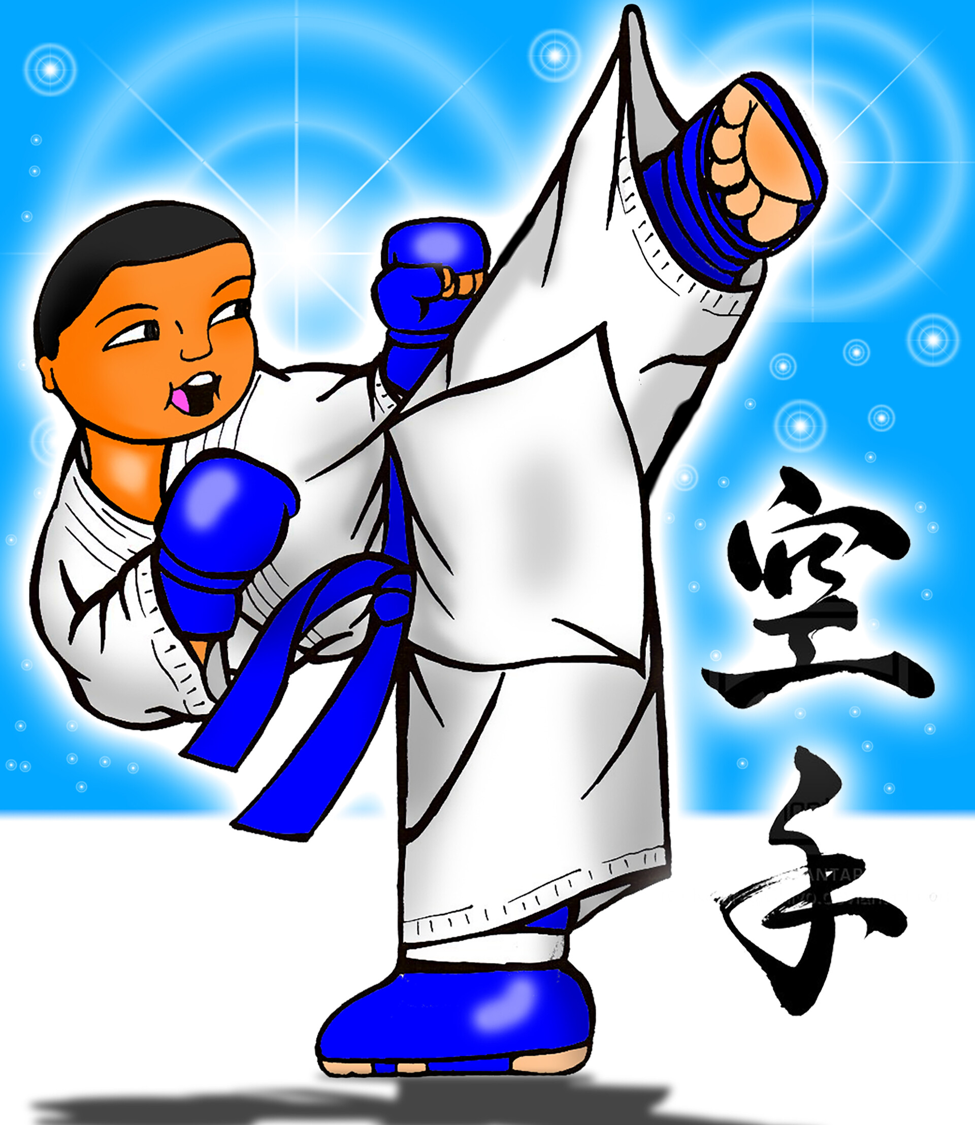 ArtStation - Karate Boy High Kick 8