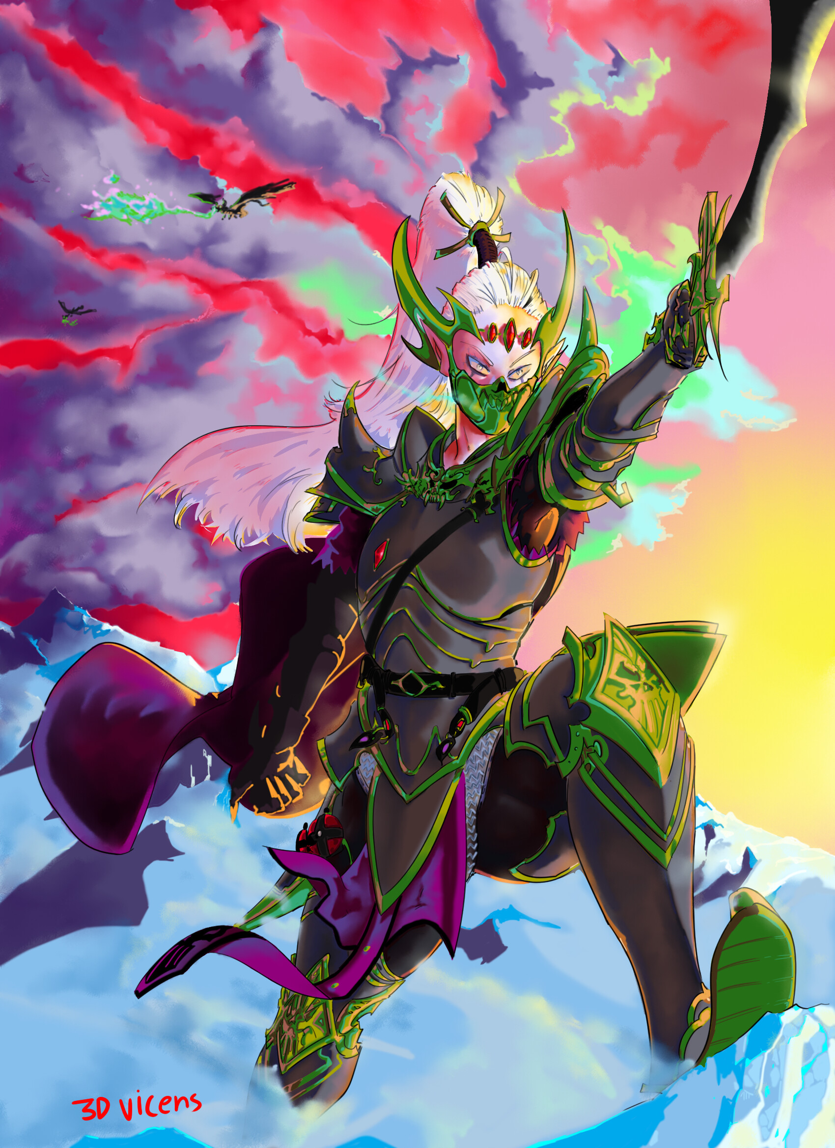 ArtStation - Dark elf Dreadlord