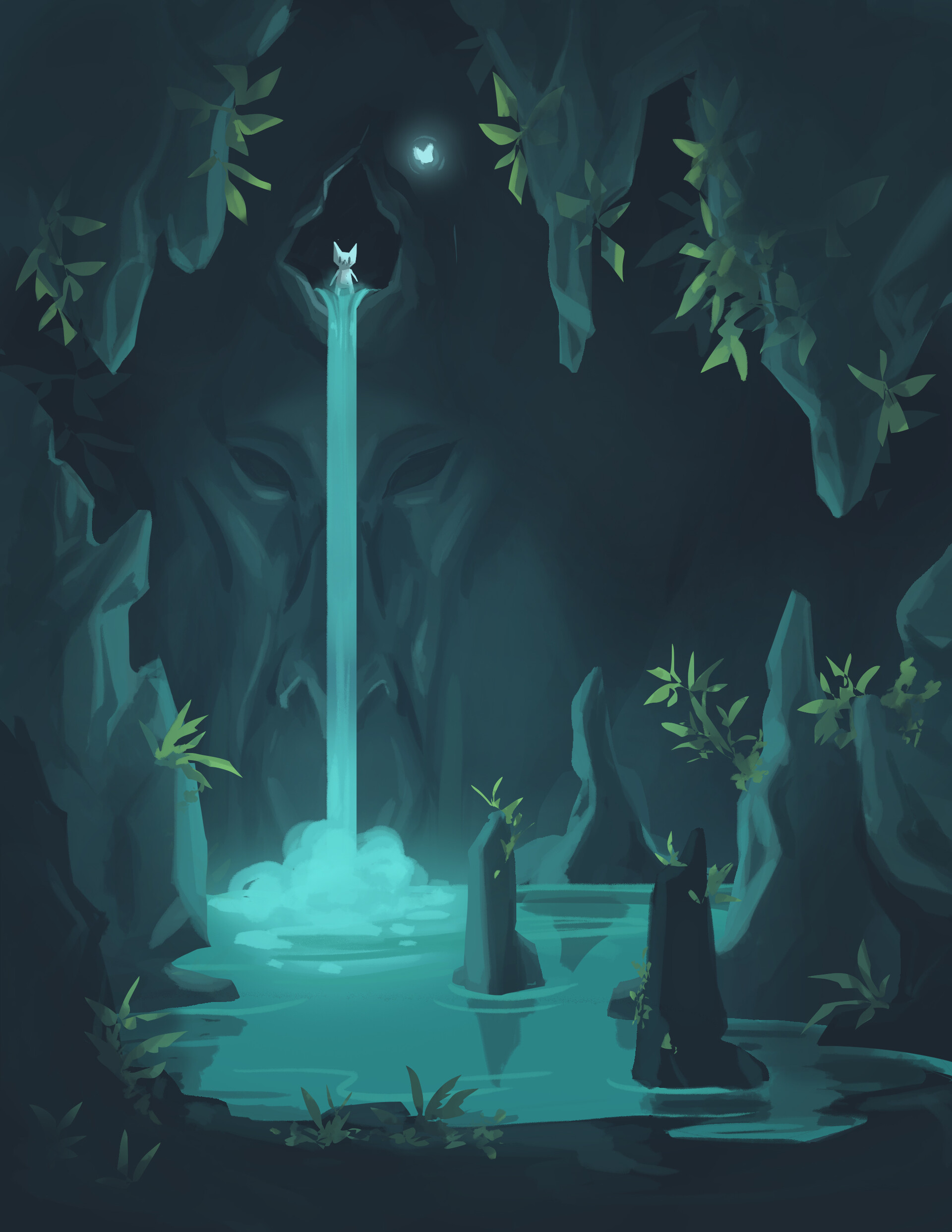 ArtStation - Cavern Lake