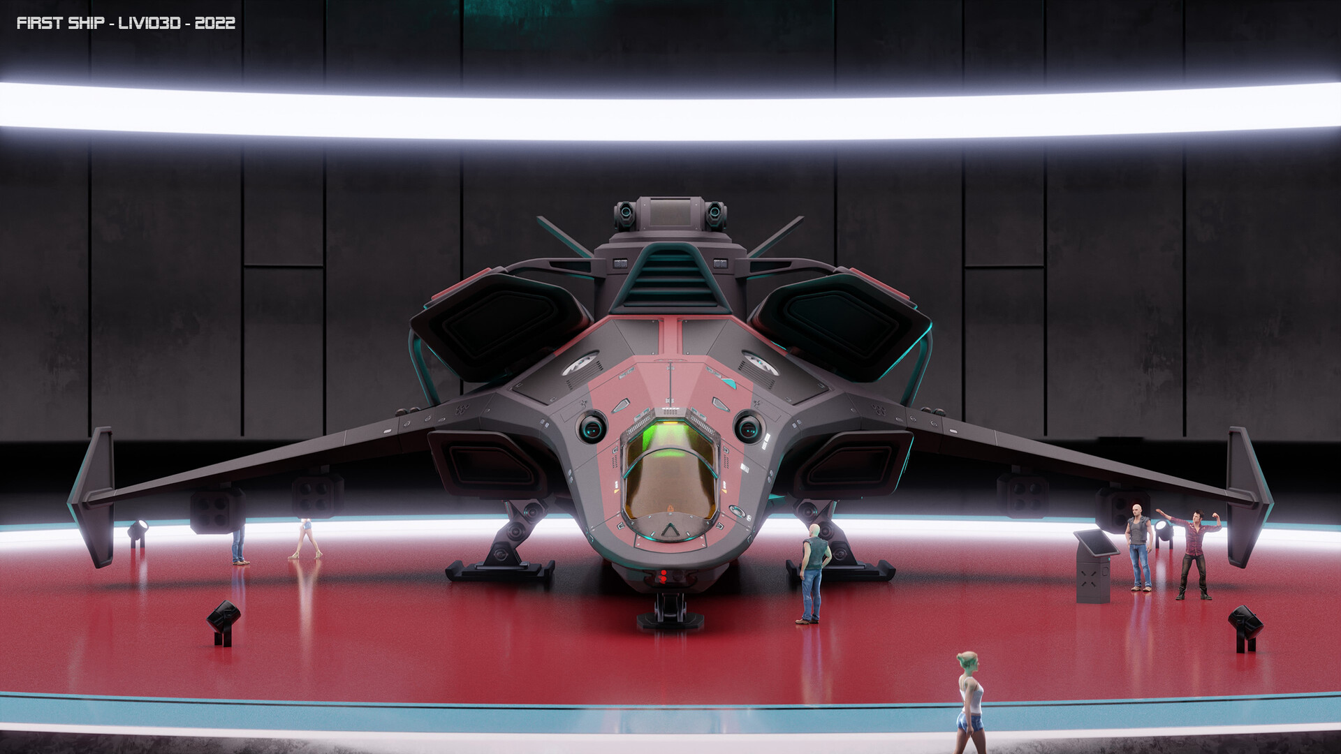 ArtStation - First Blender Spaceship