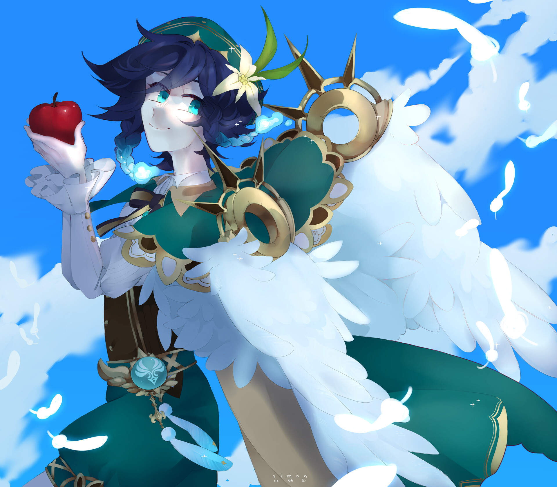 ArtStation - Venti with apple