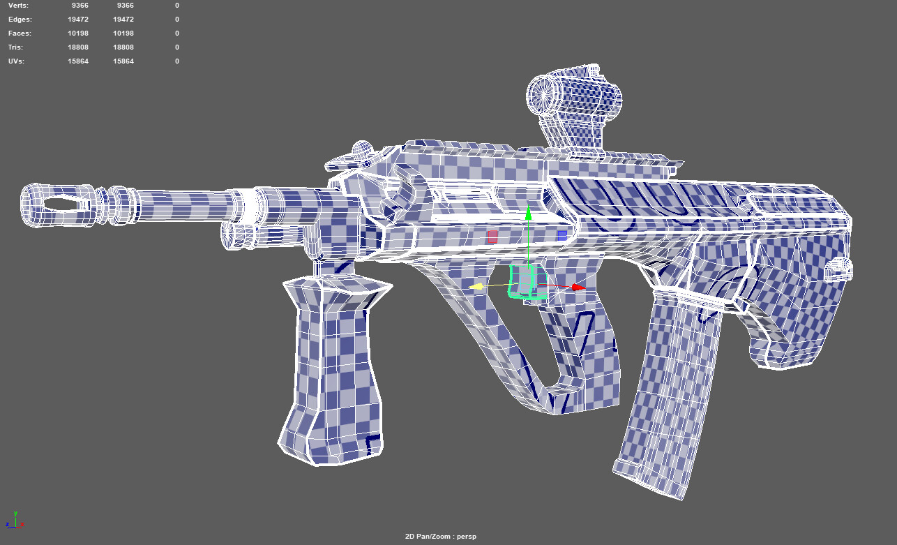 Eric Nguyen - AUG-A3 and Scope Game Asset
