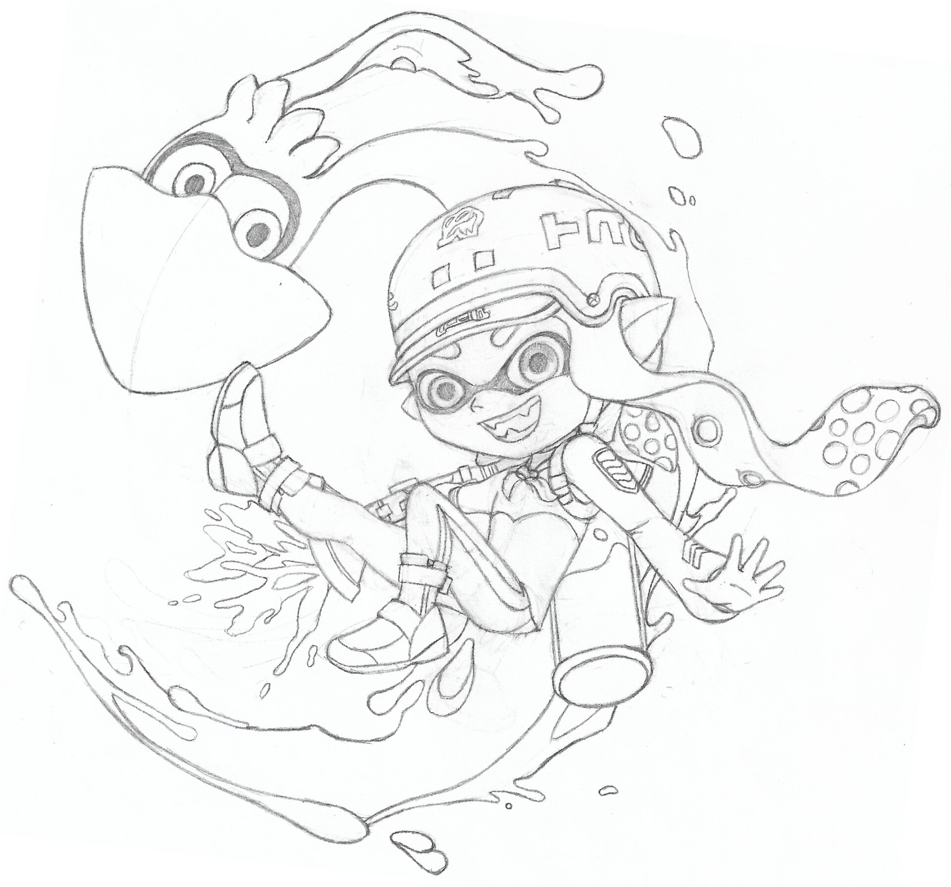 splatoon 2 coloring pages