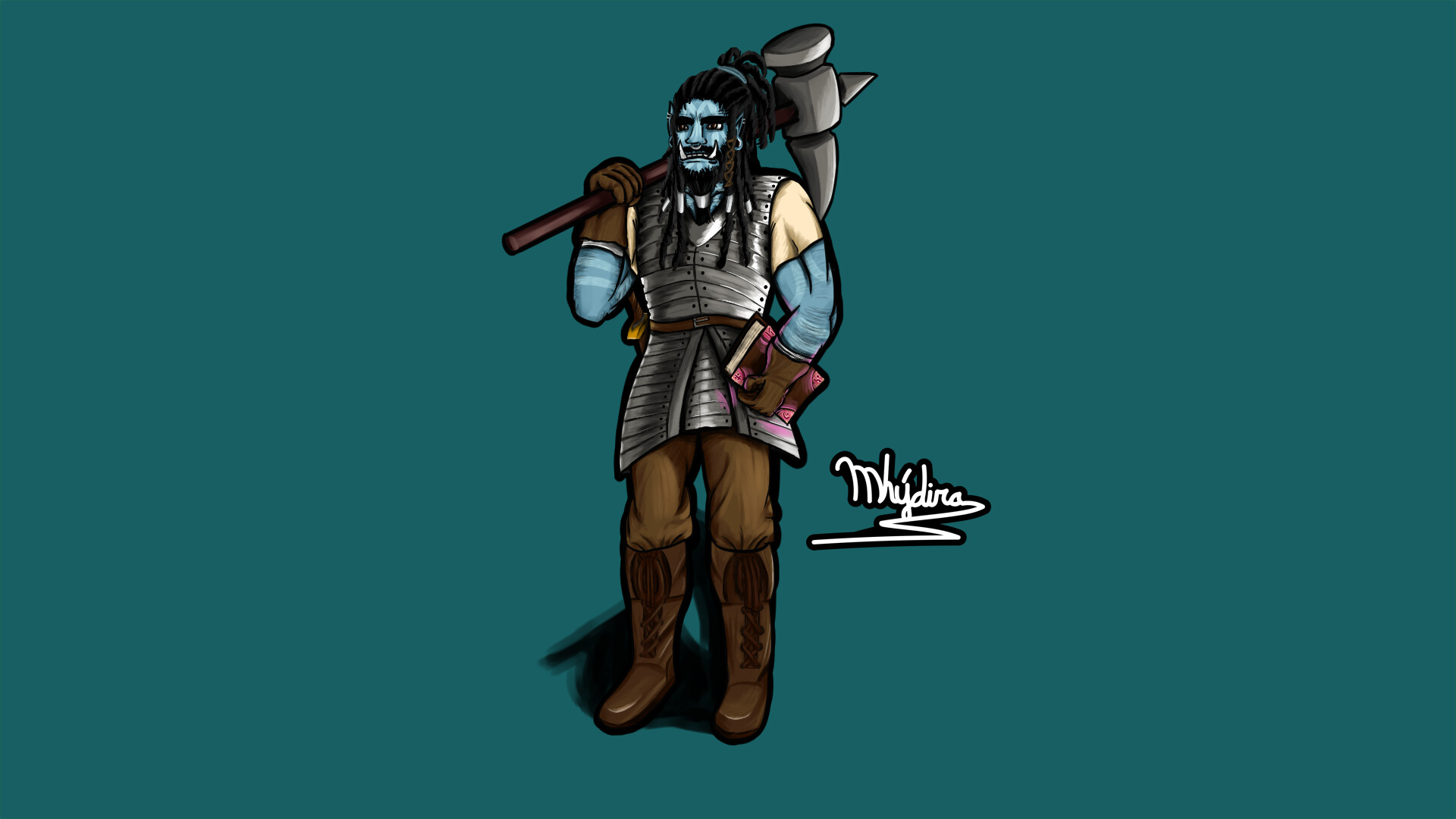 ArtStation - Vulcan Drog'Msh, the blacksmith rune mage