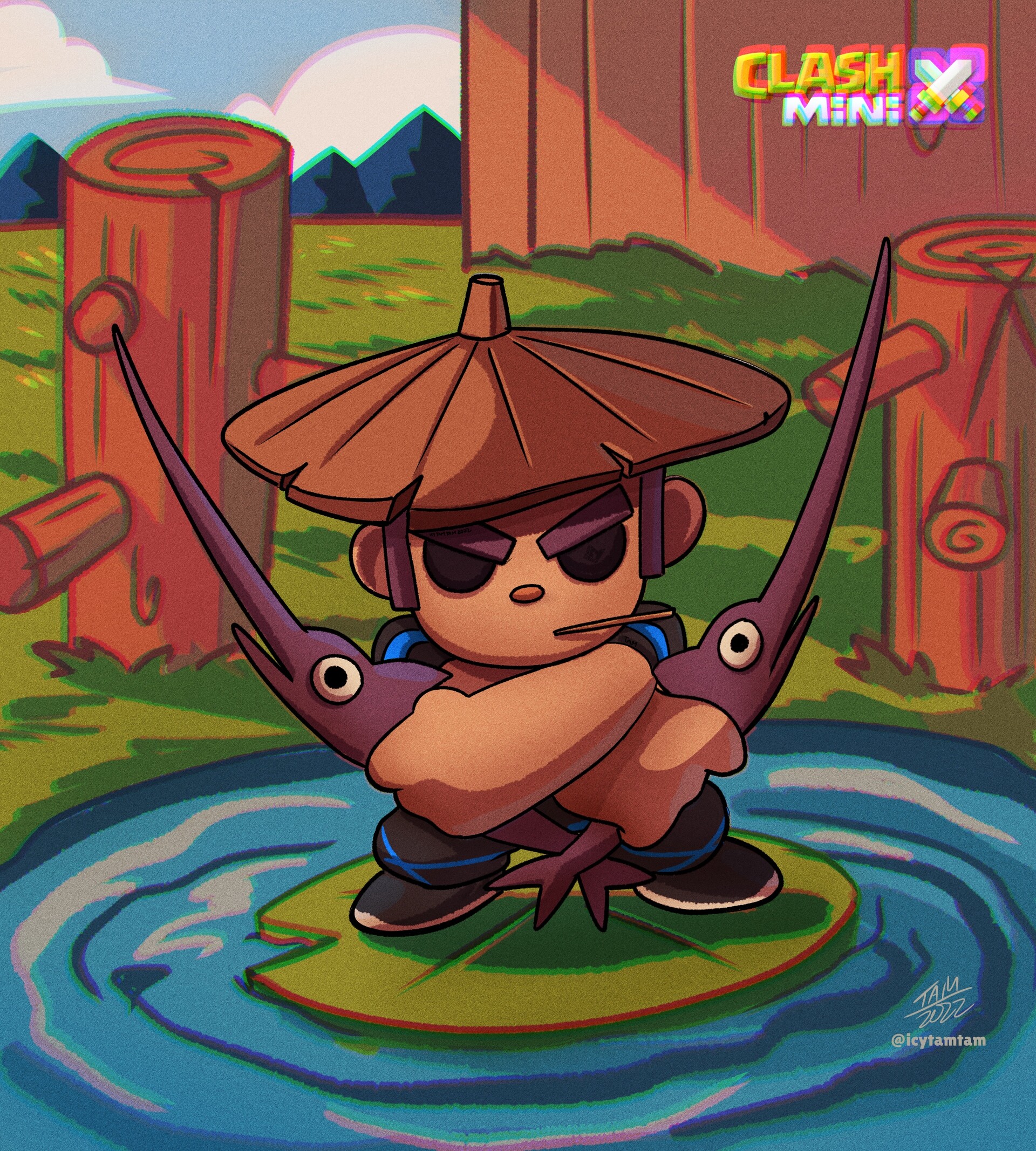 ArtStation - Ronin Swordfishman - Clash Mini Fan Art