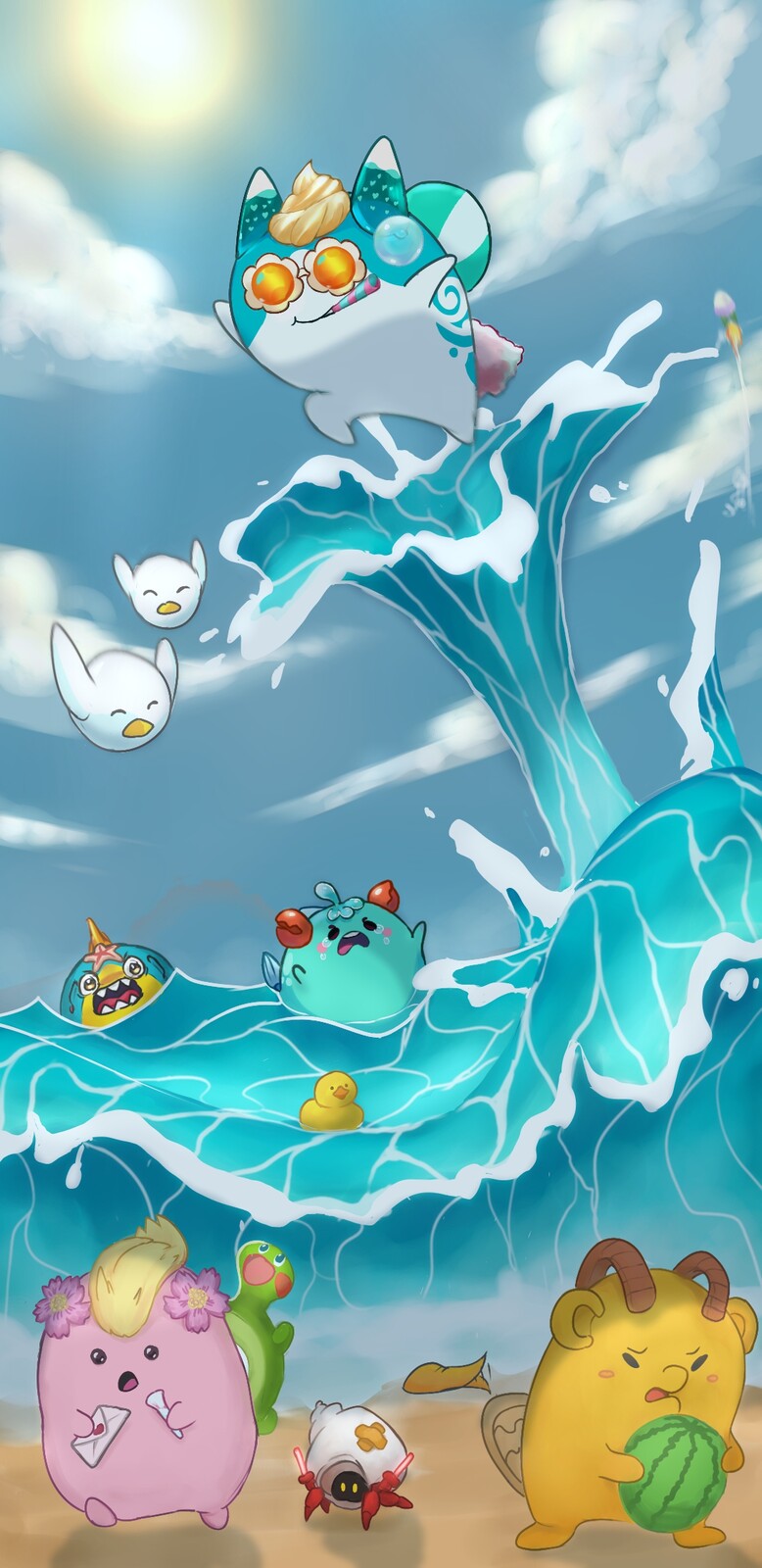 Muhammad Faikar Al Basysyasy - Axie Infinity Summer - Splash Art