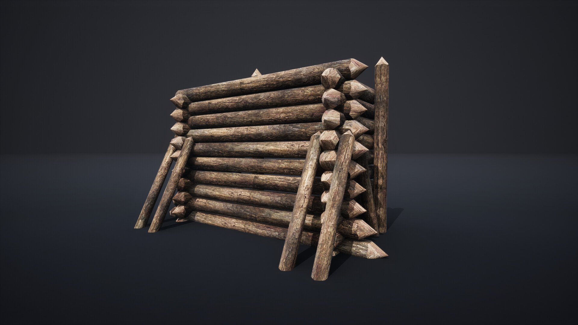 Enterables - PALISADE BARRIER BARRICADE WALL MEDIEVAL VILLAGE FORT ...