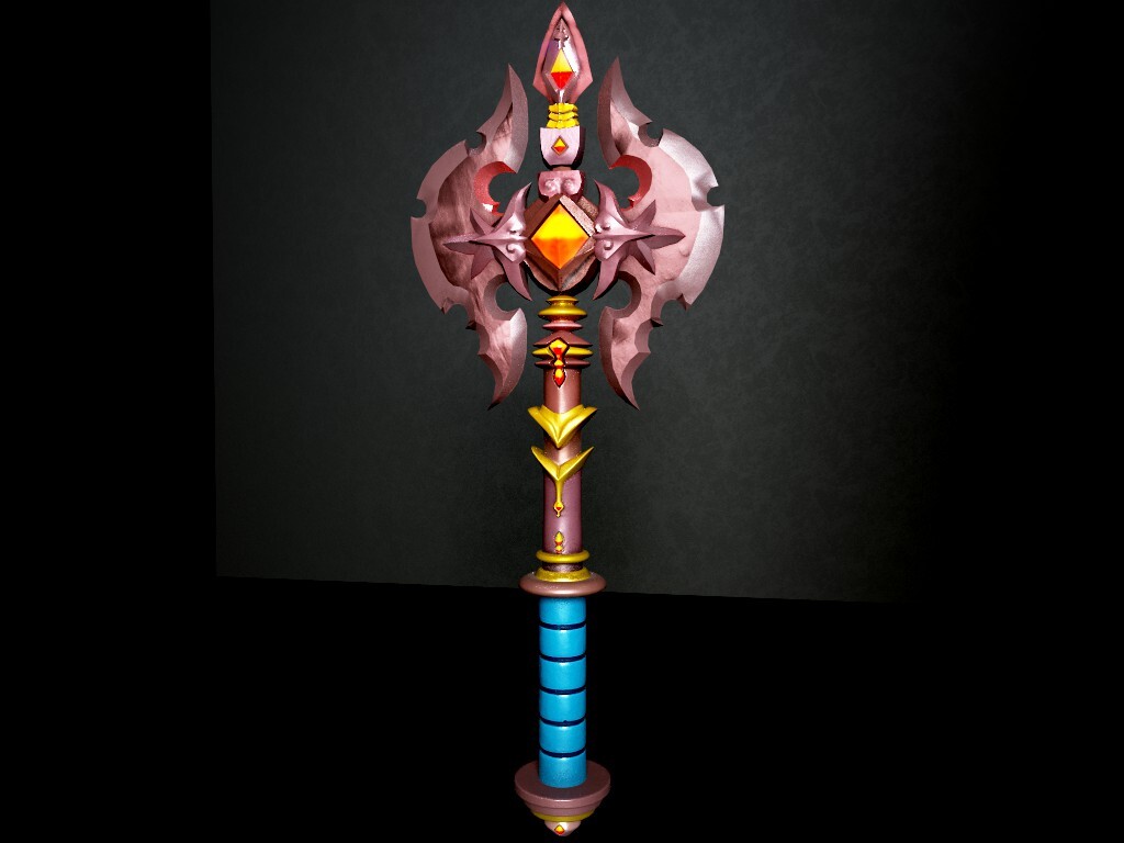 ArtStation - Weapon Arnold final. Render Occlusion Render.WireFrame Render