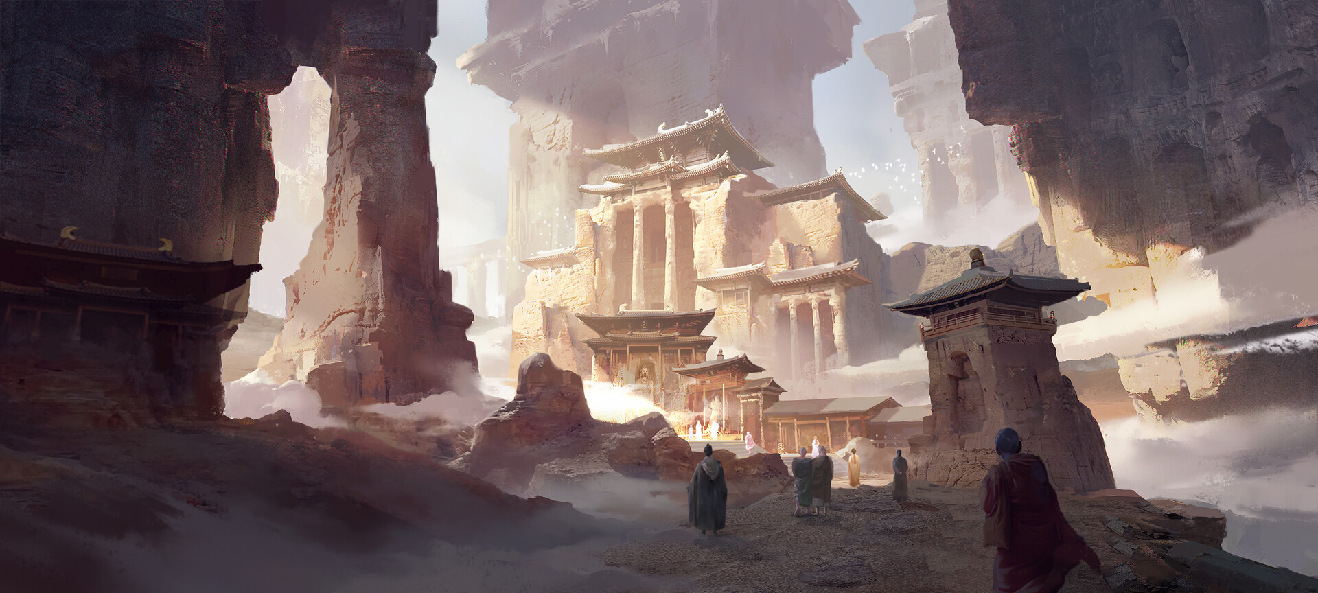 ArtStation - grotto，dune，古城